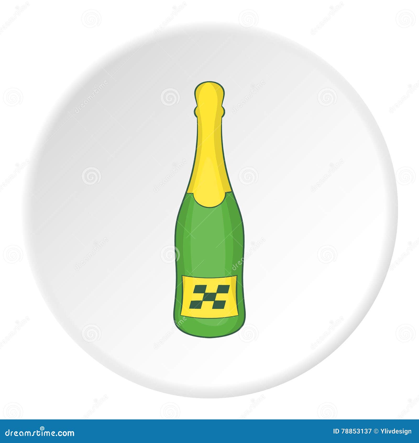 Champagne for the Winner Icon, Cartoon Style Stock Vector ...