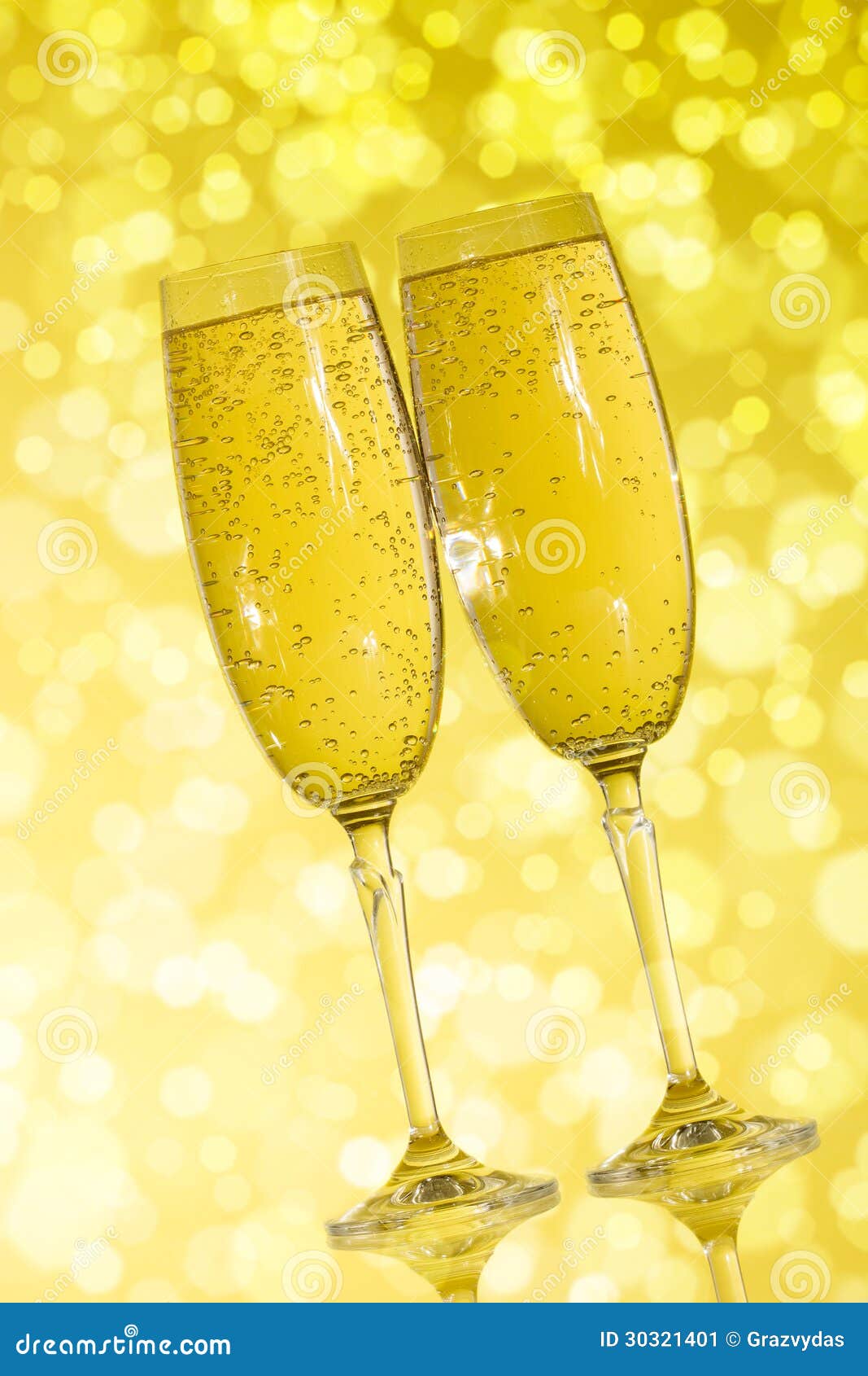 Champagne on the Yellow Background Stock Image - Image of alcohol ...