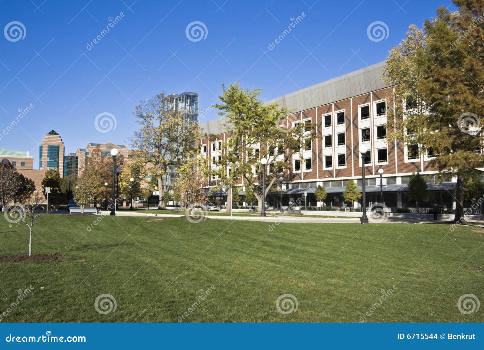 Champaign - University Buildings. Stock Photo - Image of tourism ...