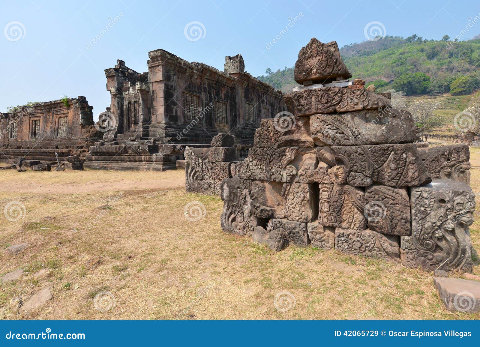 Champasak, Laos stockbild. Bild von buddhistisch, buddhismus - 42065729