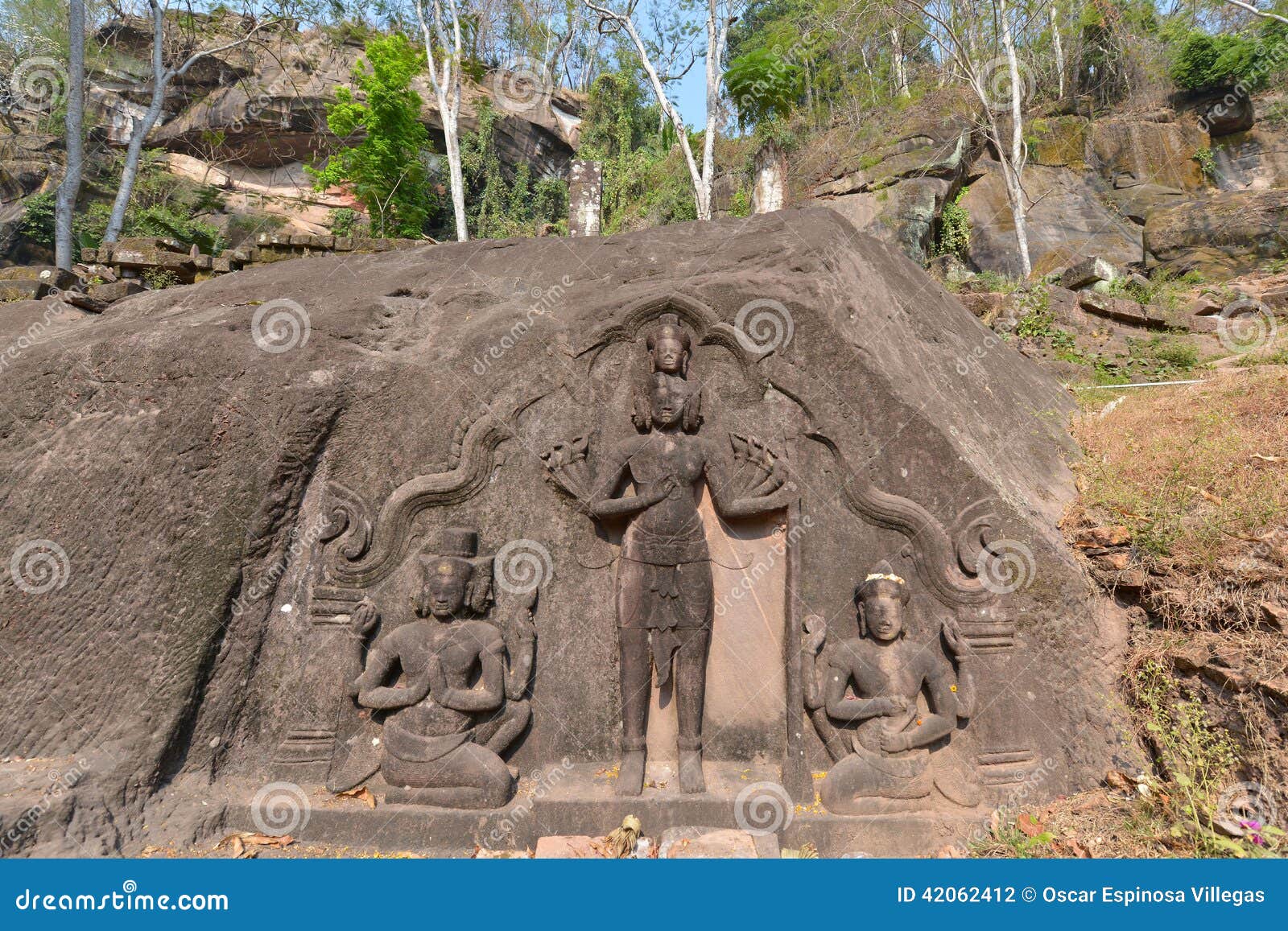 Champasak, Laos stock photo. Image of tourism, travel - 42062412