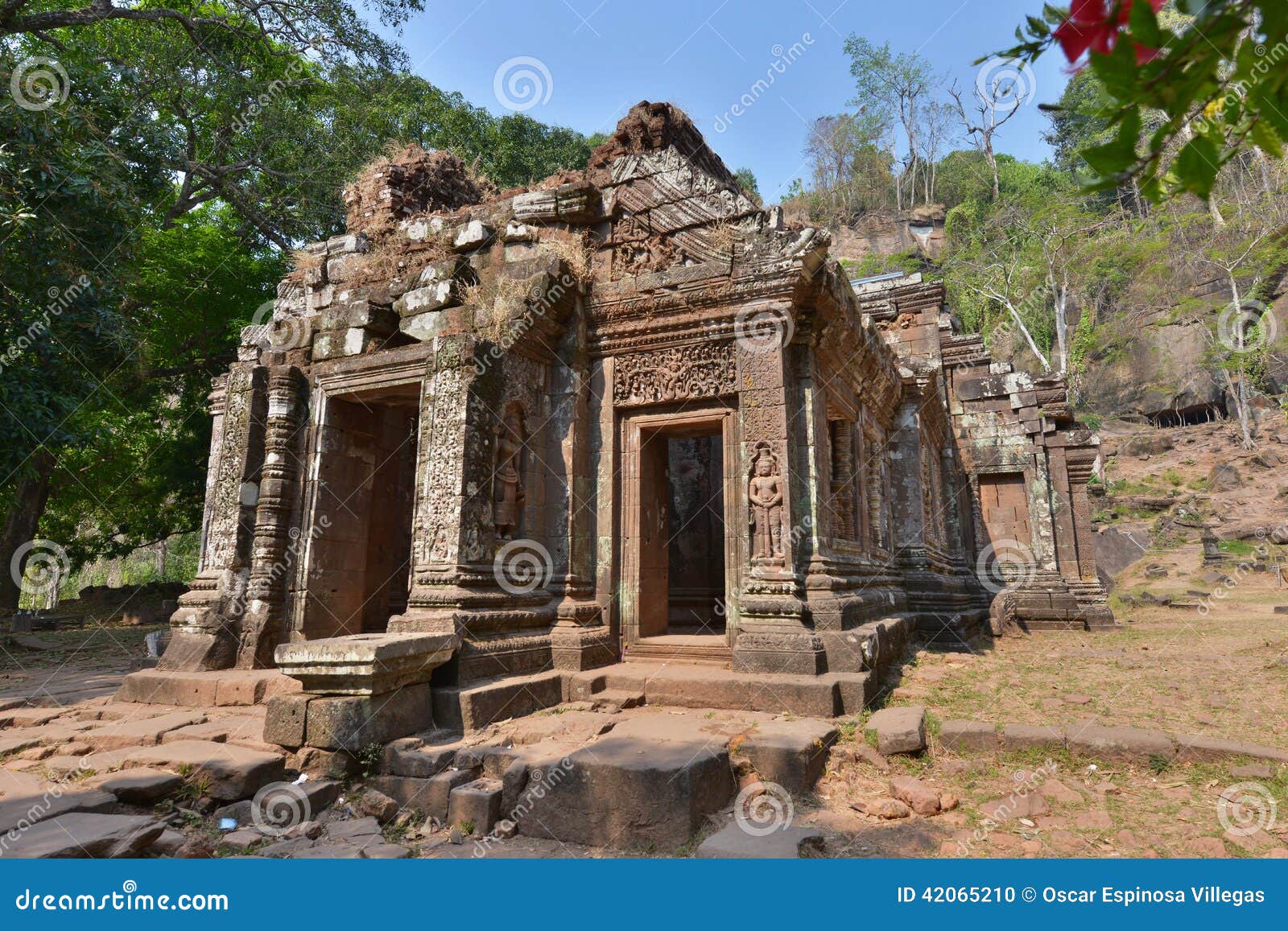 Champasak, Laos stock photo. Image of religion, tourism - 42065210