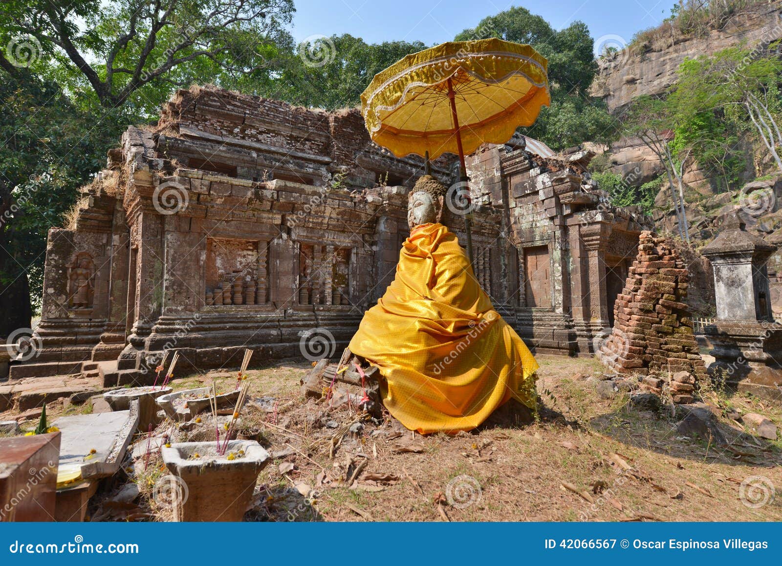 Champasak, Laos stock image. Image of buddhism, travel - 42066567