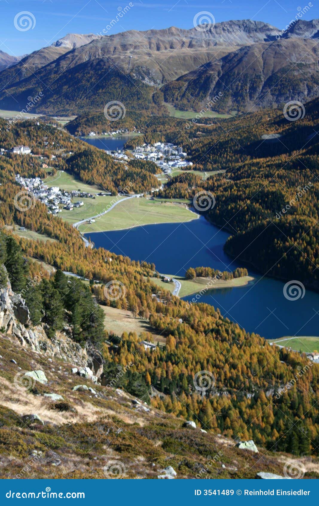 Champfer, Champfersee stock image. Image of ridge, blue - 3541489