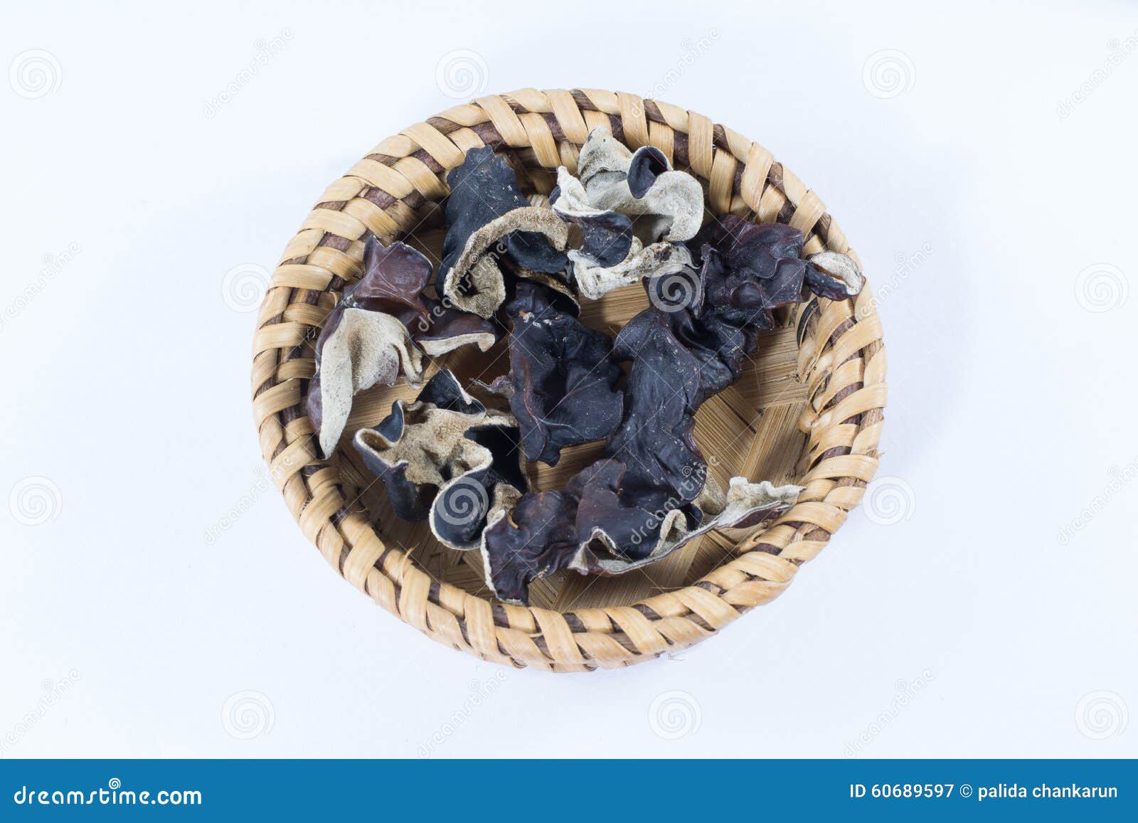 Champignon Sec D'oreille ; Auricule-judae D'Auricularia, Sur Le Backgr ...