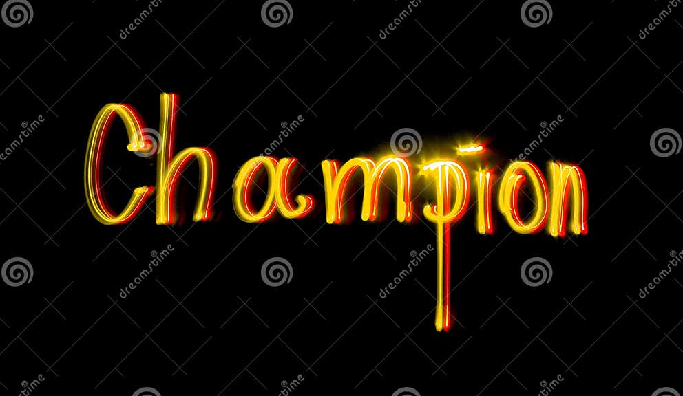 Champion stock photo. Image of black, sign, isolated - 15281716