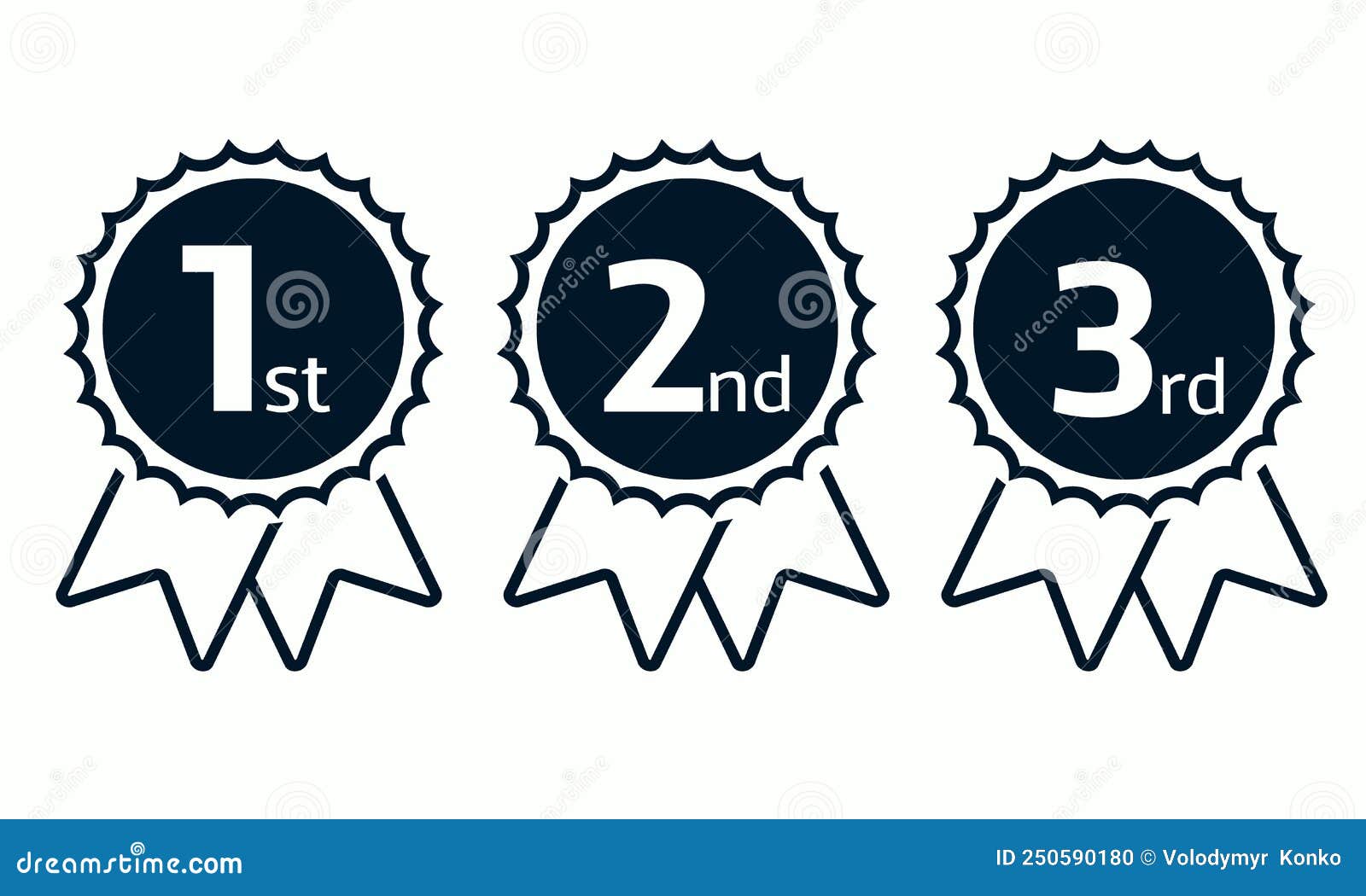 Champion Badge for Success in Competition. Simple Style Stock Vector ...