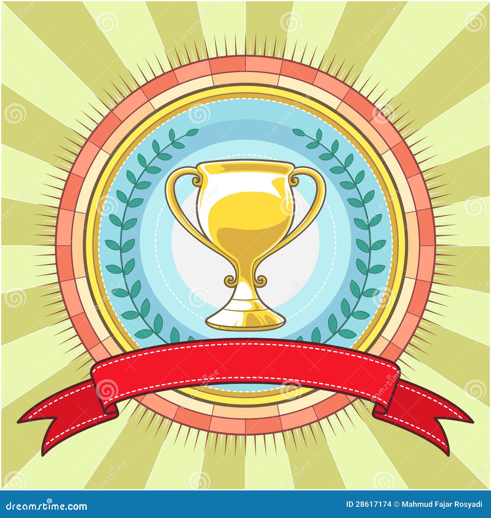 Champion Circle Badge Template Stock Vector - Illustration of vintage ...