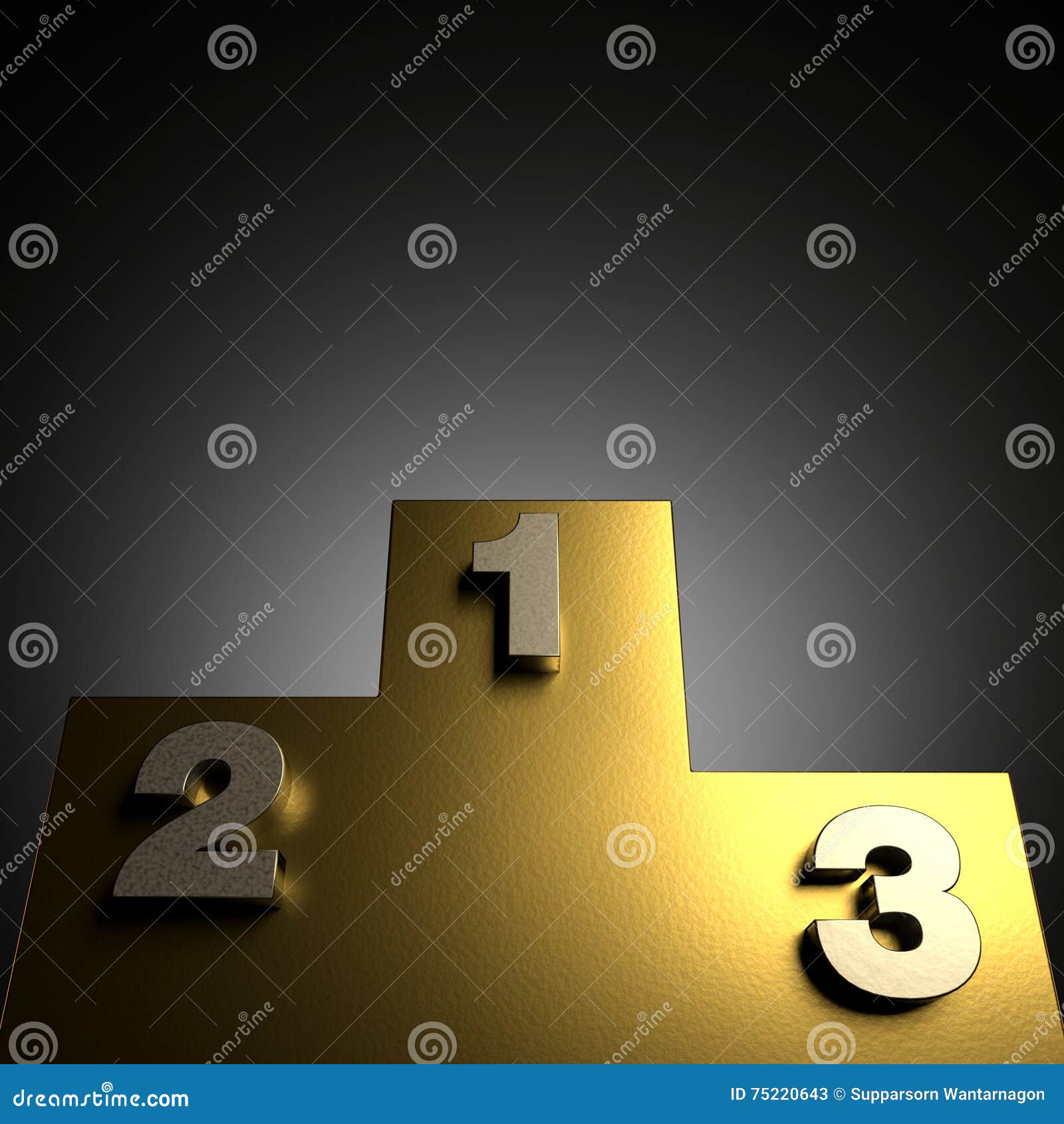 Champion Concept, 3D Rendering Stock Illustration - Illustration of ...