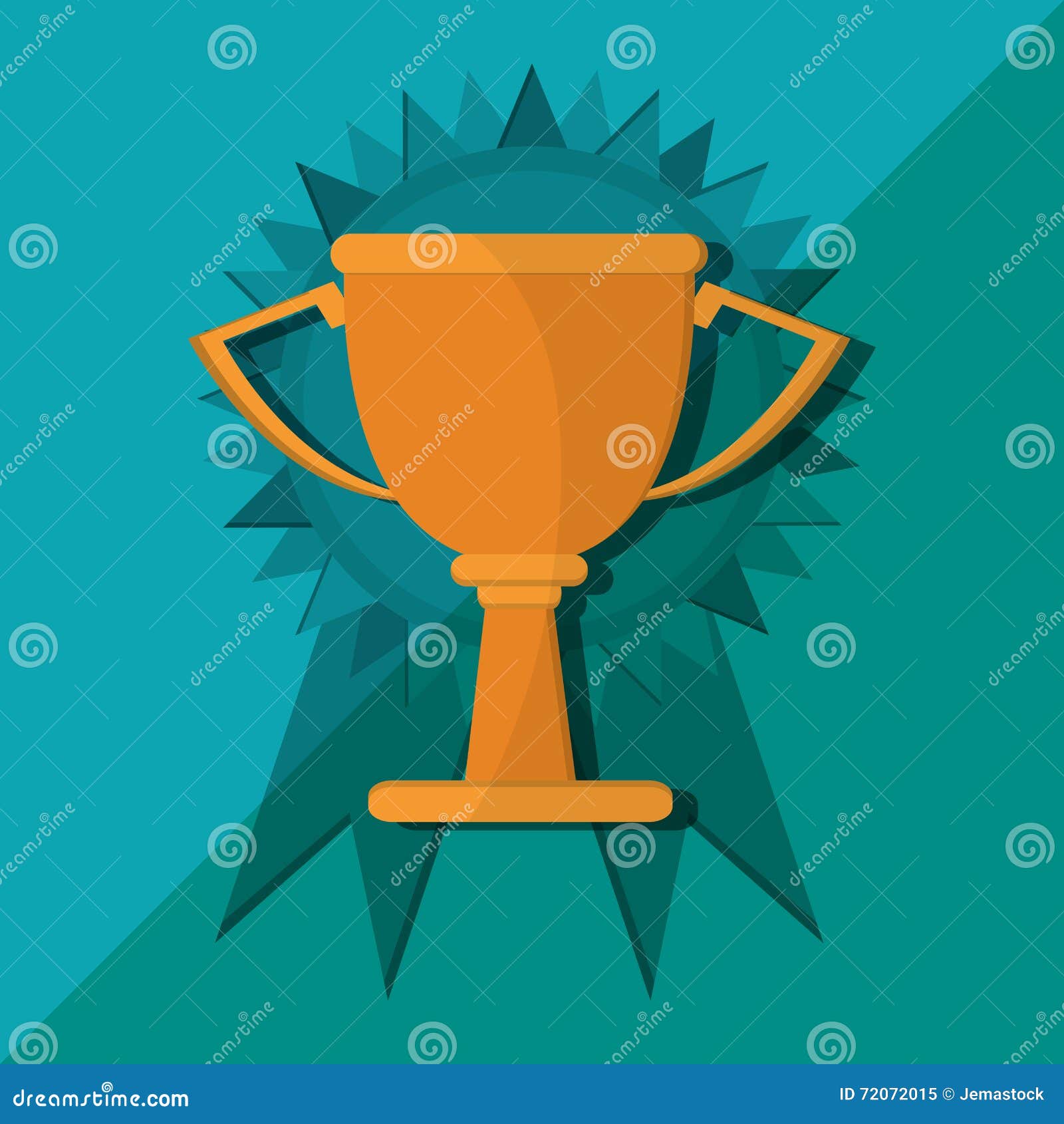Champion Design. Winner Icon. Colorful Illustration Stock Vector ...