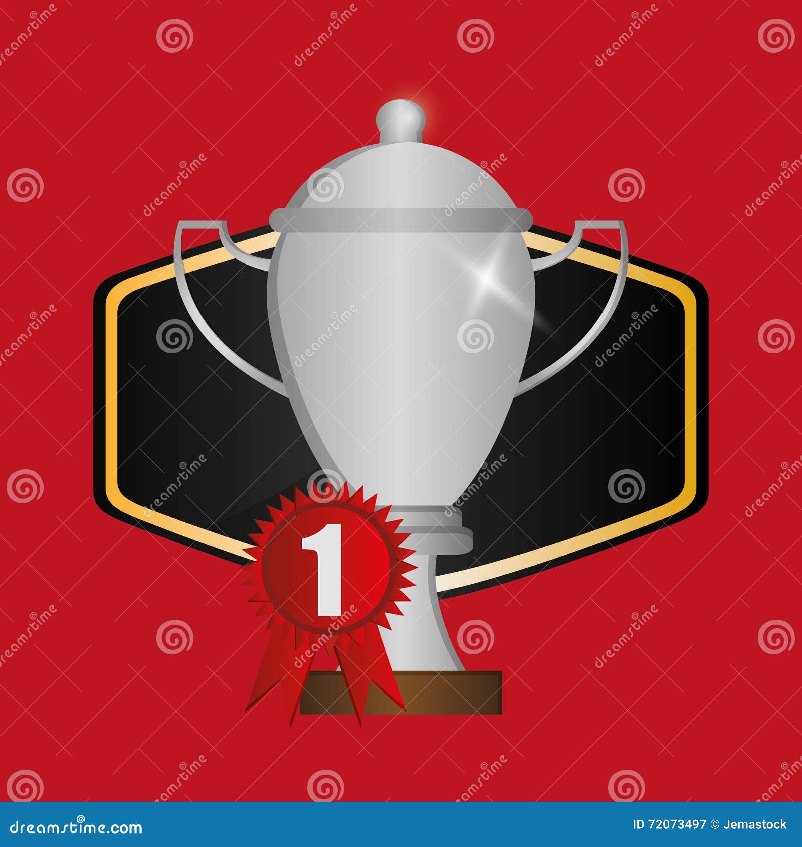 Champion Design. Winner Icon. Colorful Illustration Stock Vector ...