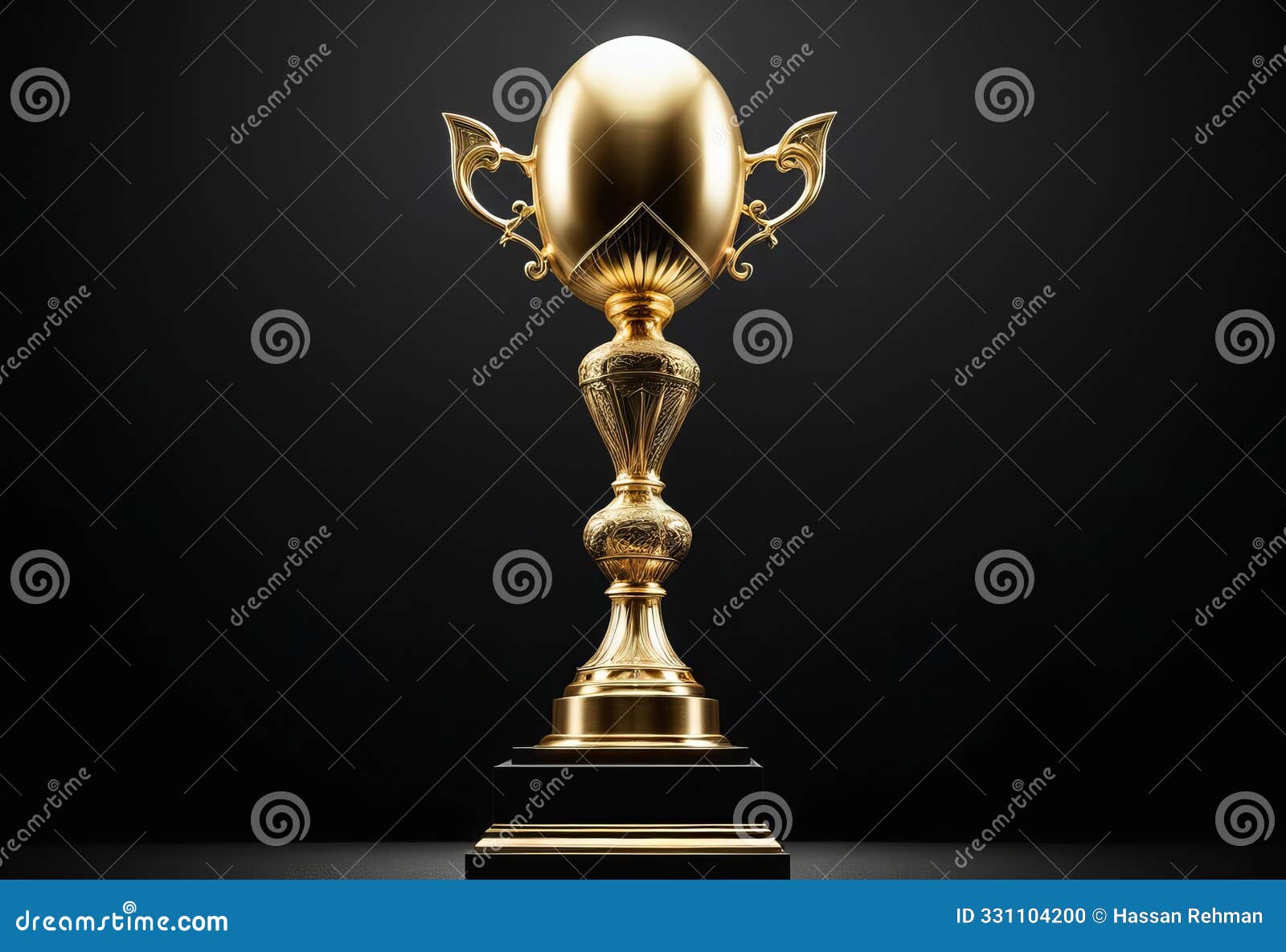 Champion Golden Trophy Cup, Surrounded By A Festive Explosion Of ...