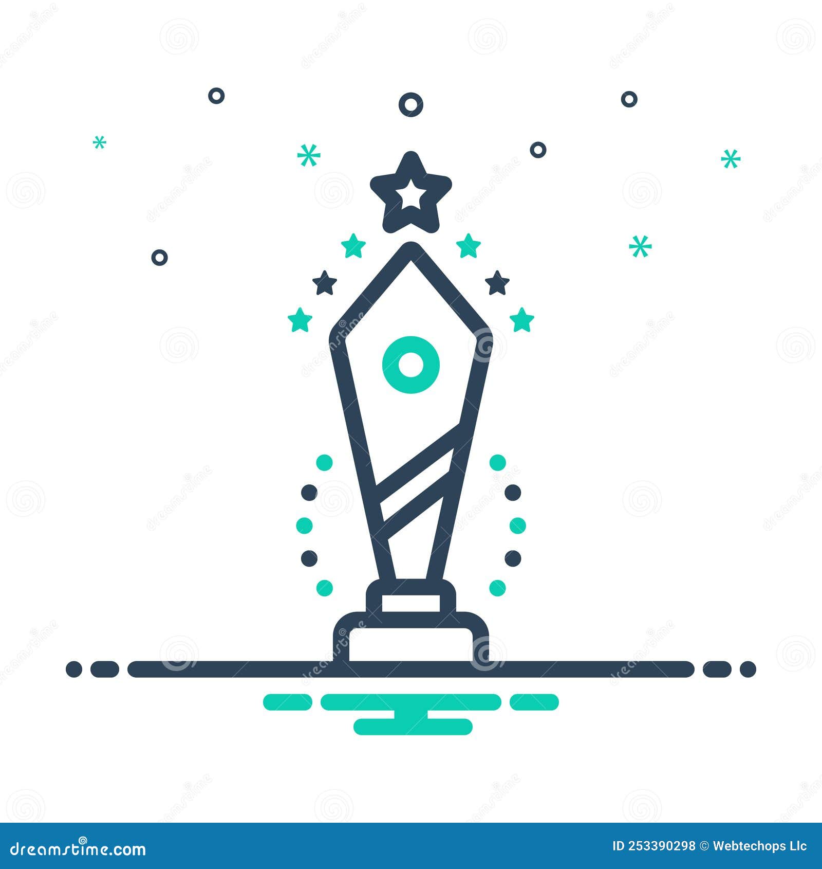 Mix Icon for Champion, Winner and Trophy Stock Illustration ...