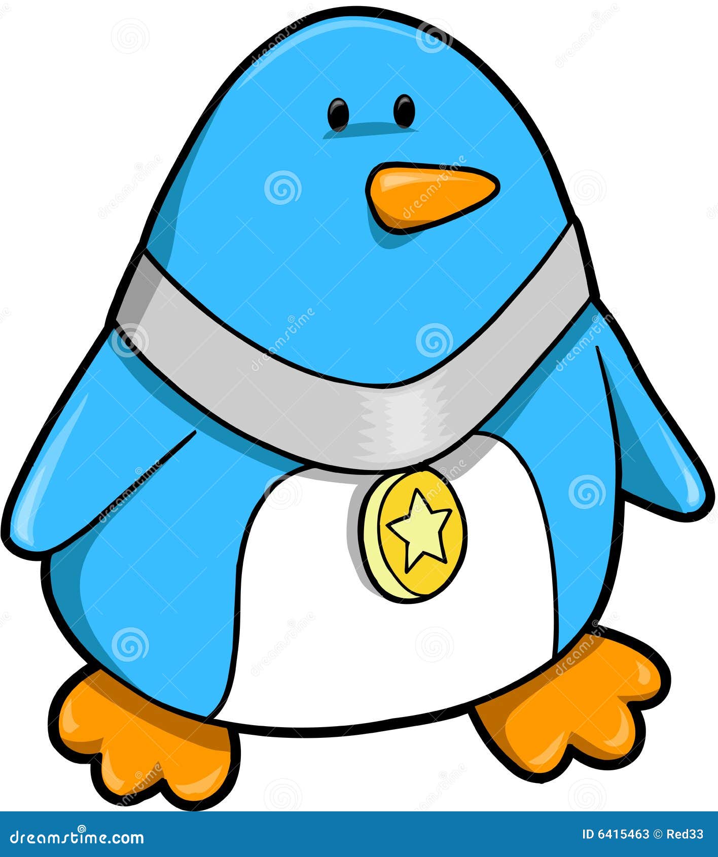 Champion Penguin Vector stock vector. Illustration of penguin - 6415463