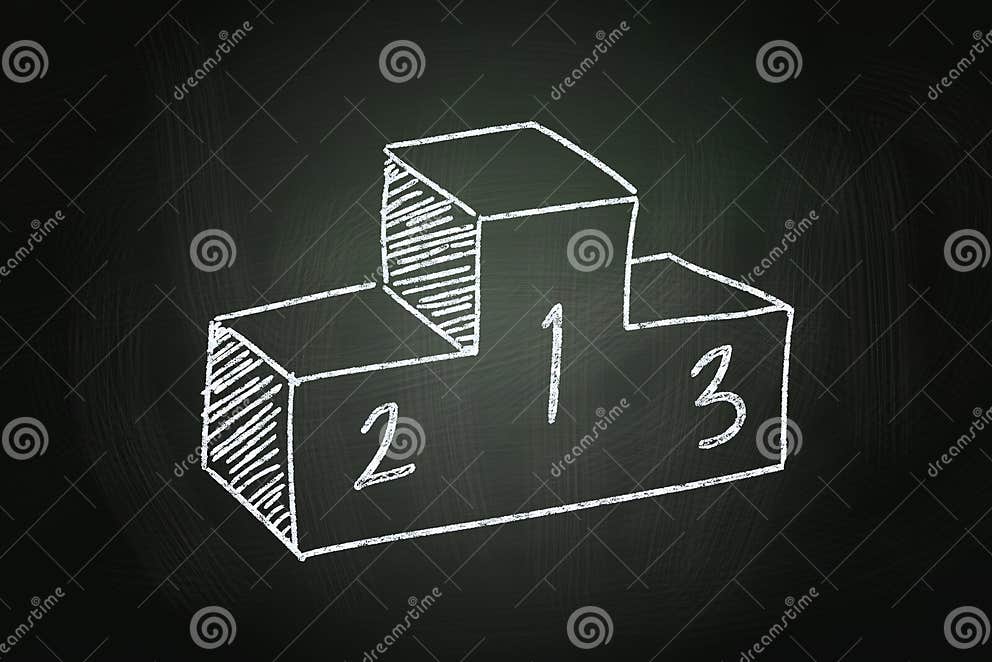 Champion Stage stock illustration. Illustration of success - 36361990