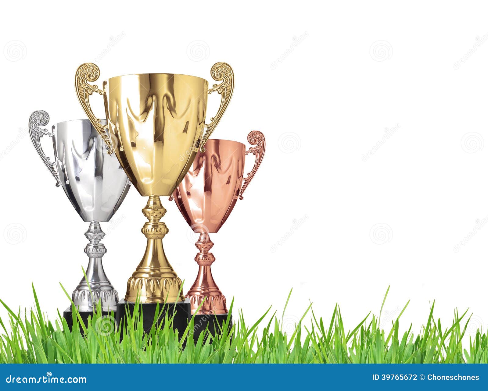 Champion trophies stock photo. Image of meadow, place - 39765672
