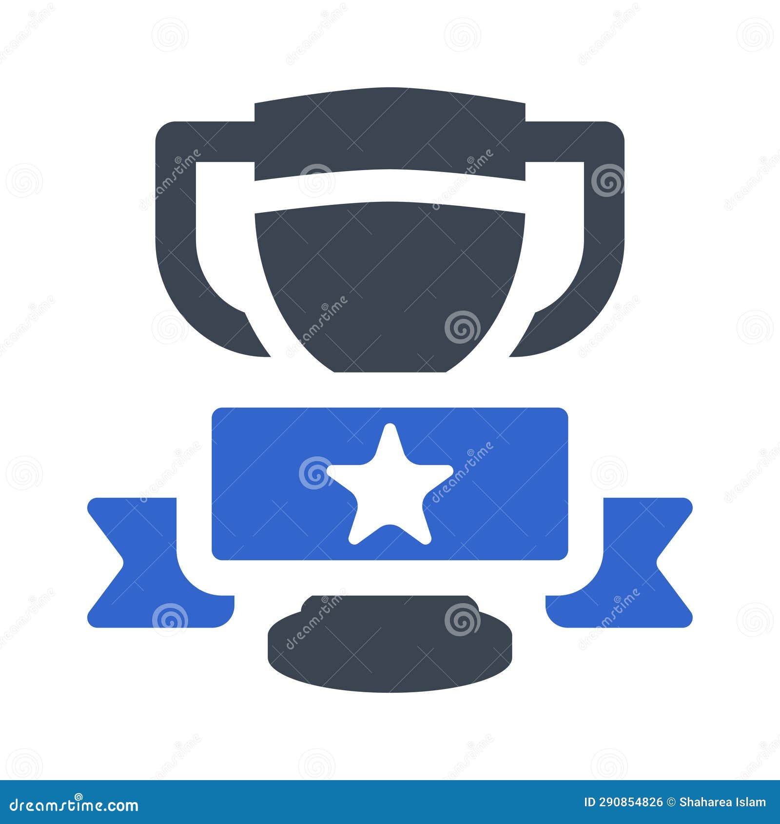 Champion trophy Icon stock illustration. Illustration of award - 290854826