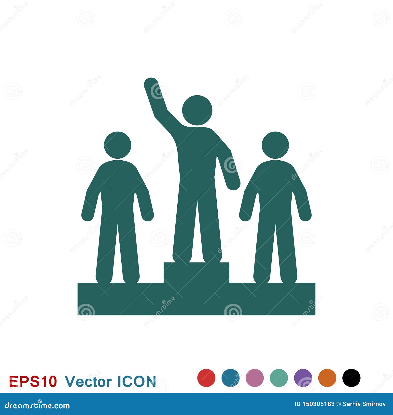 Champion Vector Icon, Flat Design for Web or Mobile App, Award Symbol ...