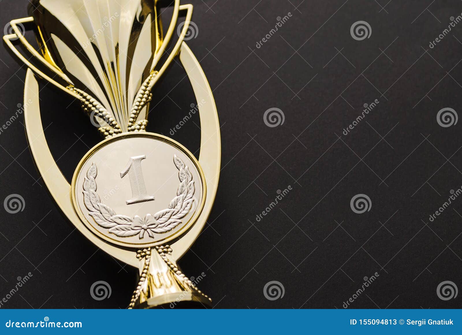 Champion or Winners Silver Number One Trophy Stock Image - Image of ...