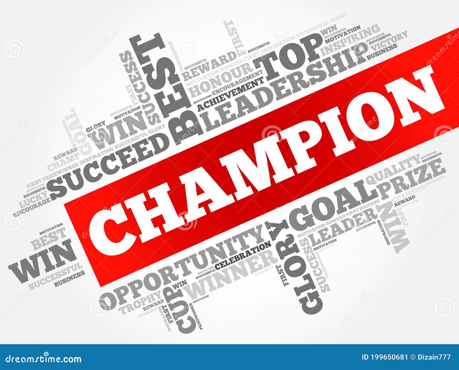 Champion word cloud stock illustration. Illustration of glory - 199650681