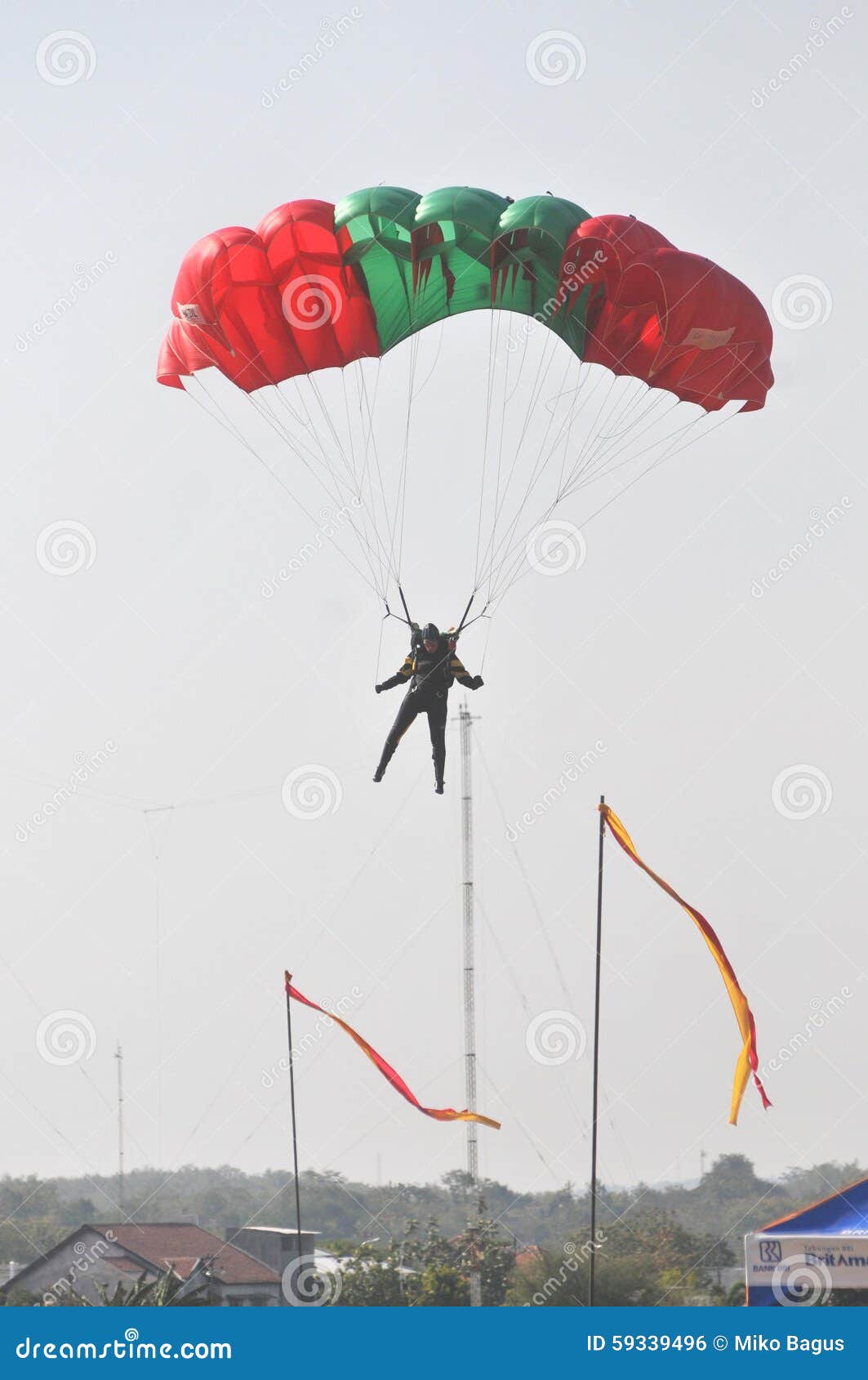 Championnat De Parachutage Militaire Du Monde Photo éditorial - Image ...