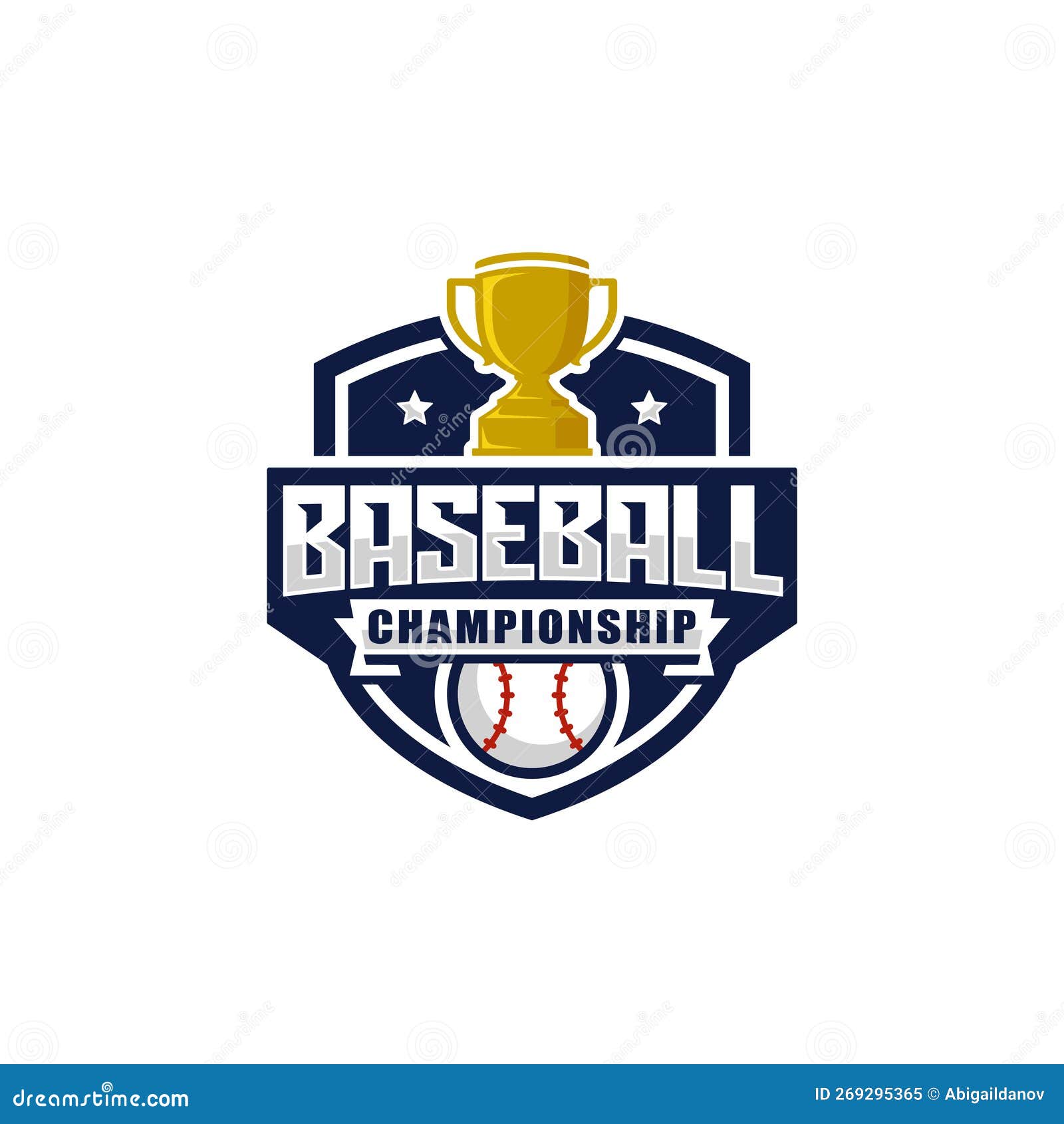 Baseball championship logo stock vector. Illustration of element ...