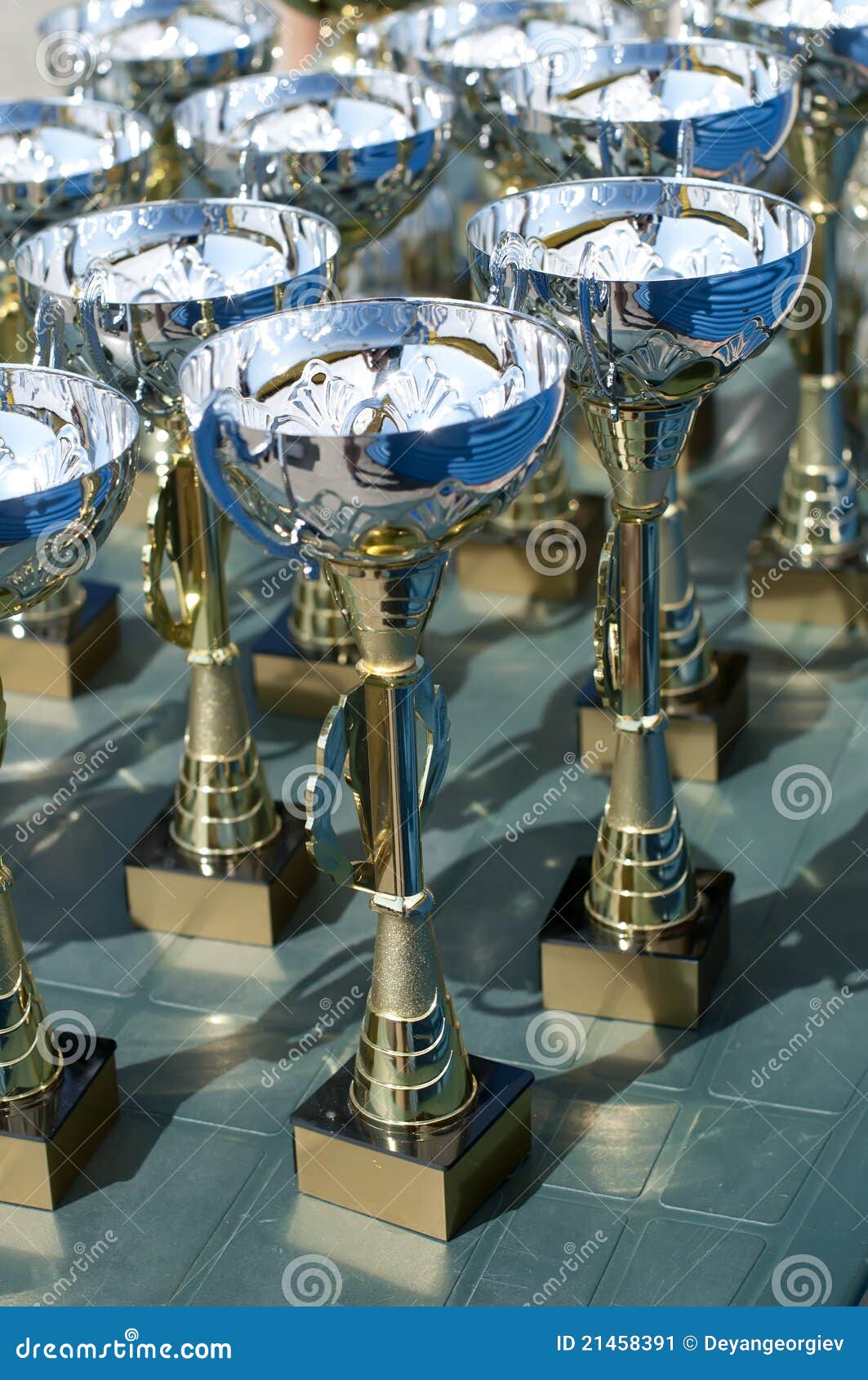 Championship cups stock image. Image of competition, champion - 21458391
