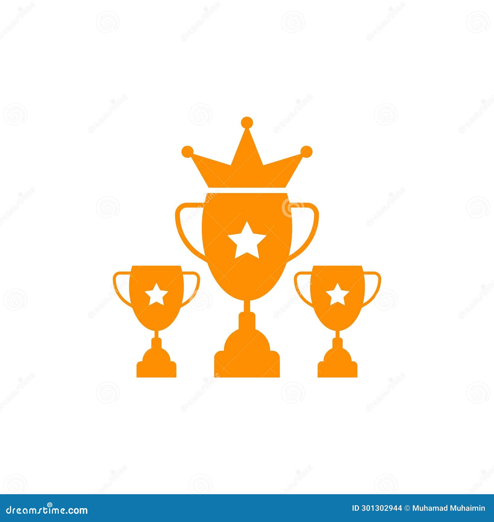 Championship Trophy Icon on White Background. Educational, Sports ...