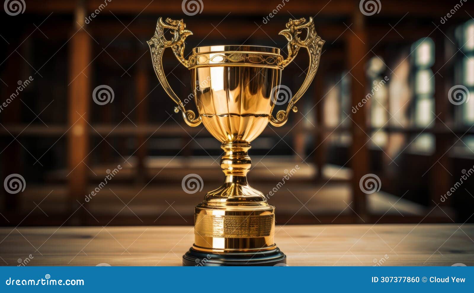 A Championship Trophy Symbolizing Victory and Achievement Stock ...