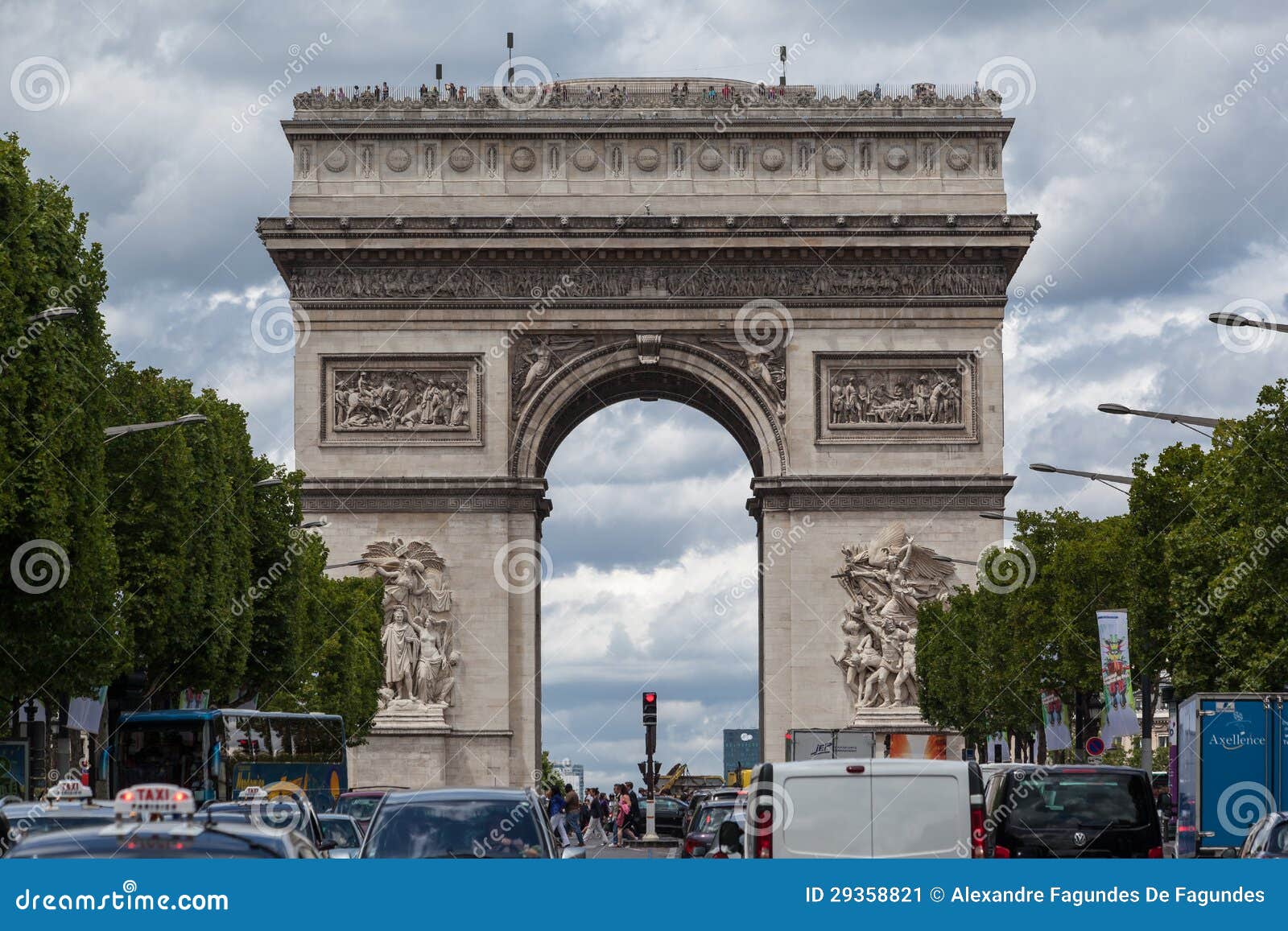 Champs Elysees Avenue Paris Editorial Photo - Image of champs, triomphe ...