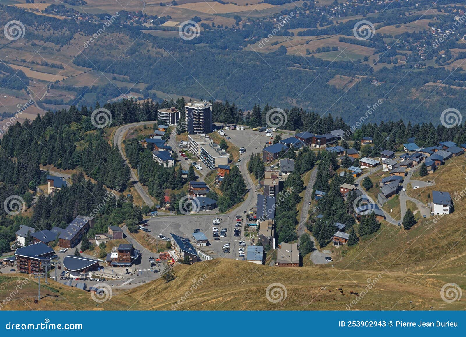 Chamrousse Le Recoin As Seen from Top Stock Image - Image of isere ...