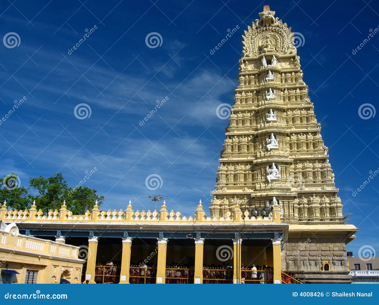 Chamundi Temple -II stock photo. Image of temple, calm - 4008426