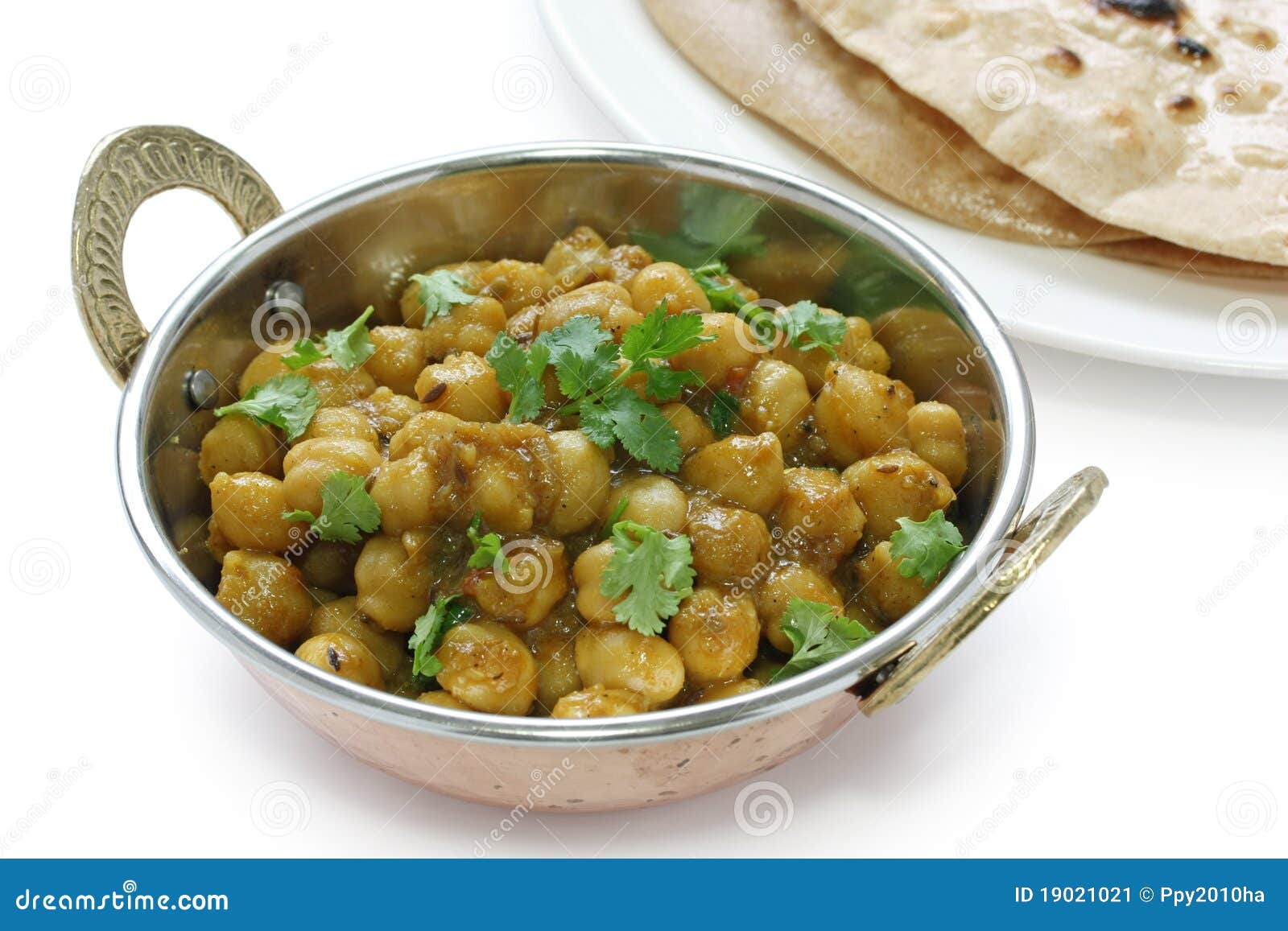 Chana Masala, Chickpea Curry Or Choley. Indian Traditional Food Royalty ...