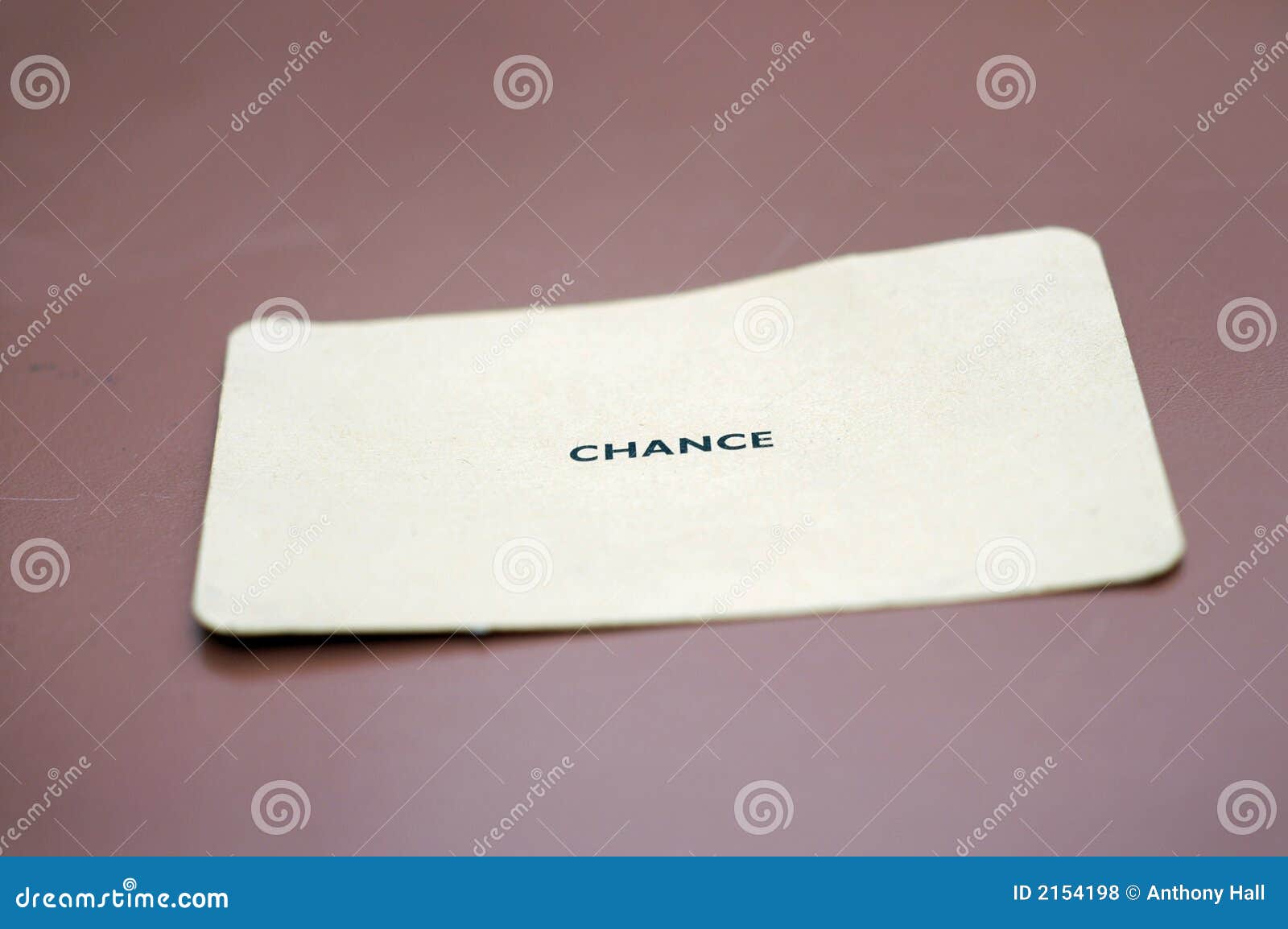 Chance Card on Table stock photo. Image of raffle, random - 2154198