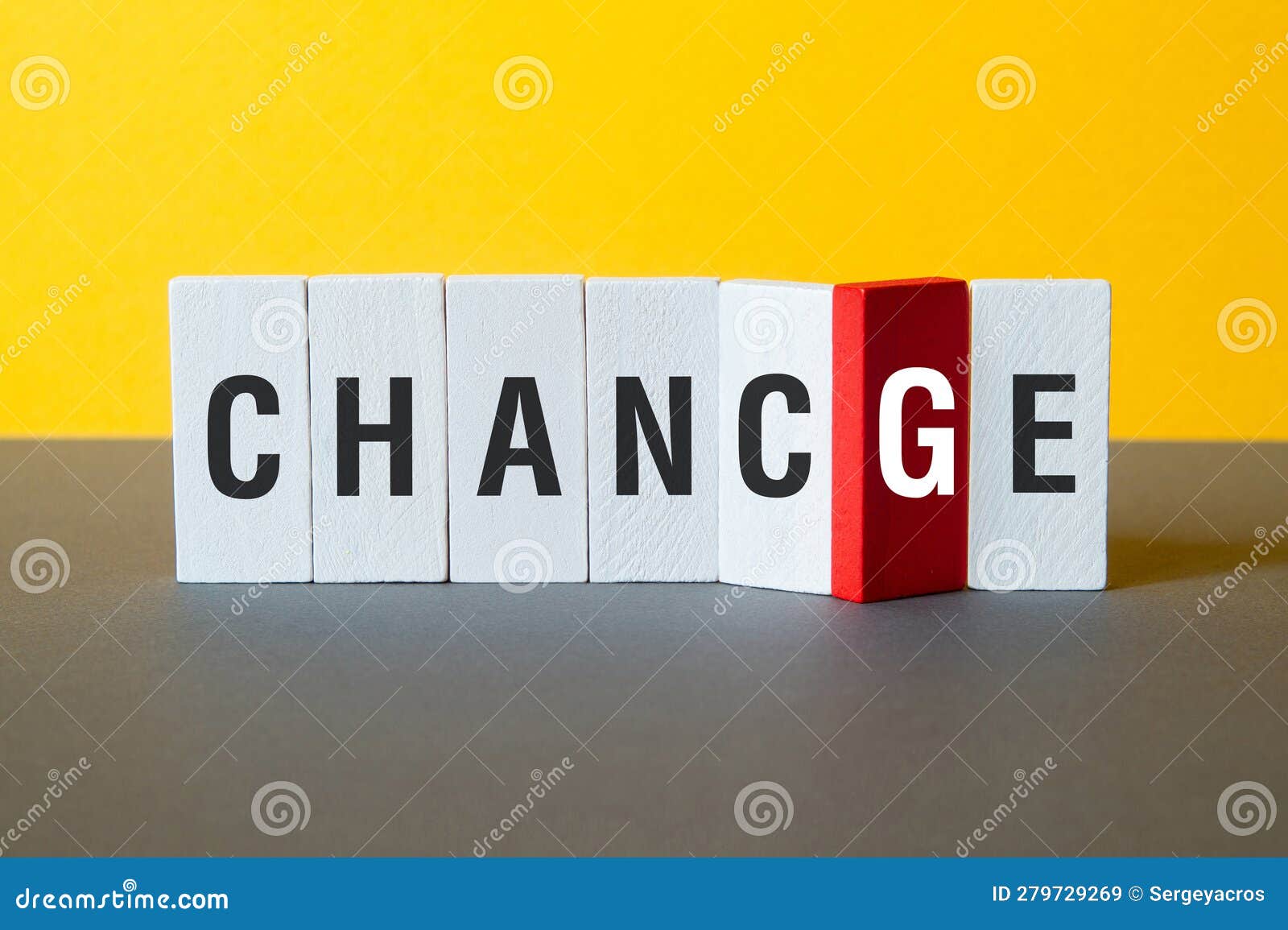 Chance Change - Word Concept on Building Blocks, Text Stock Image ...