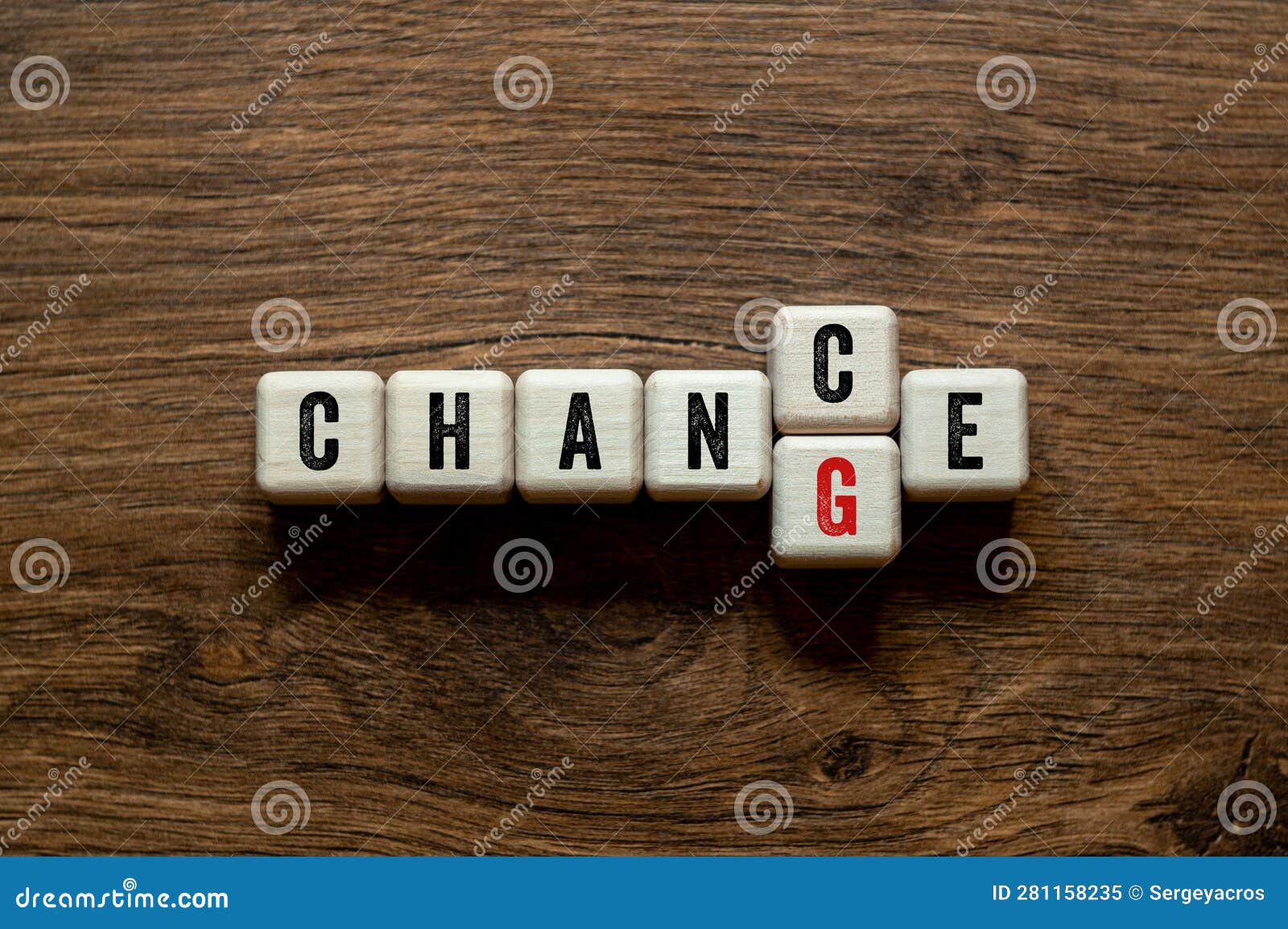 Chance Change - Word Concept on Building Blocks, Text Stock Image ...