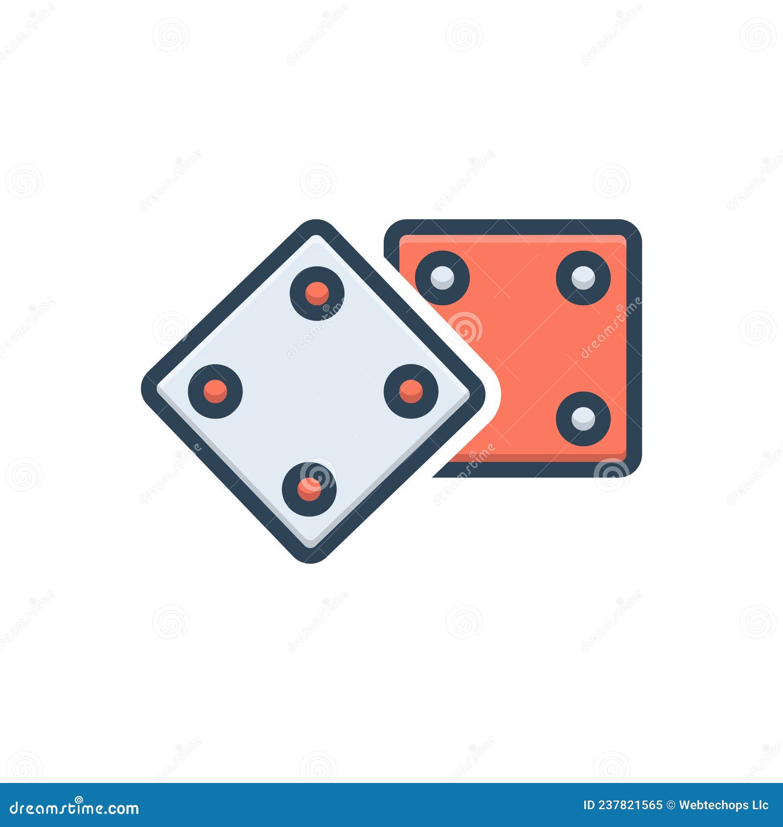 Color Illustration Icon for Chance, Possibility and Likelihood Stock ...