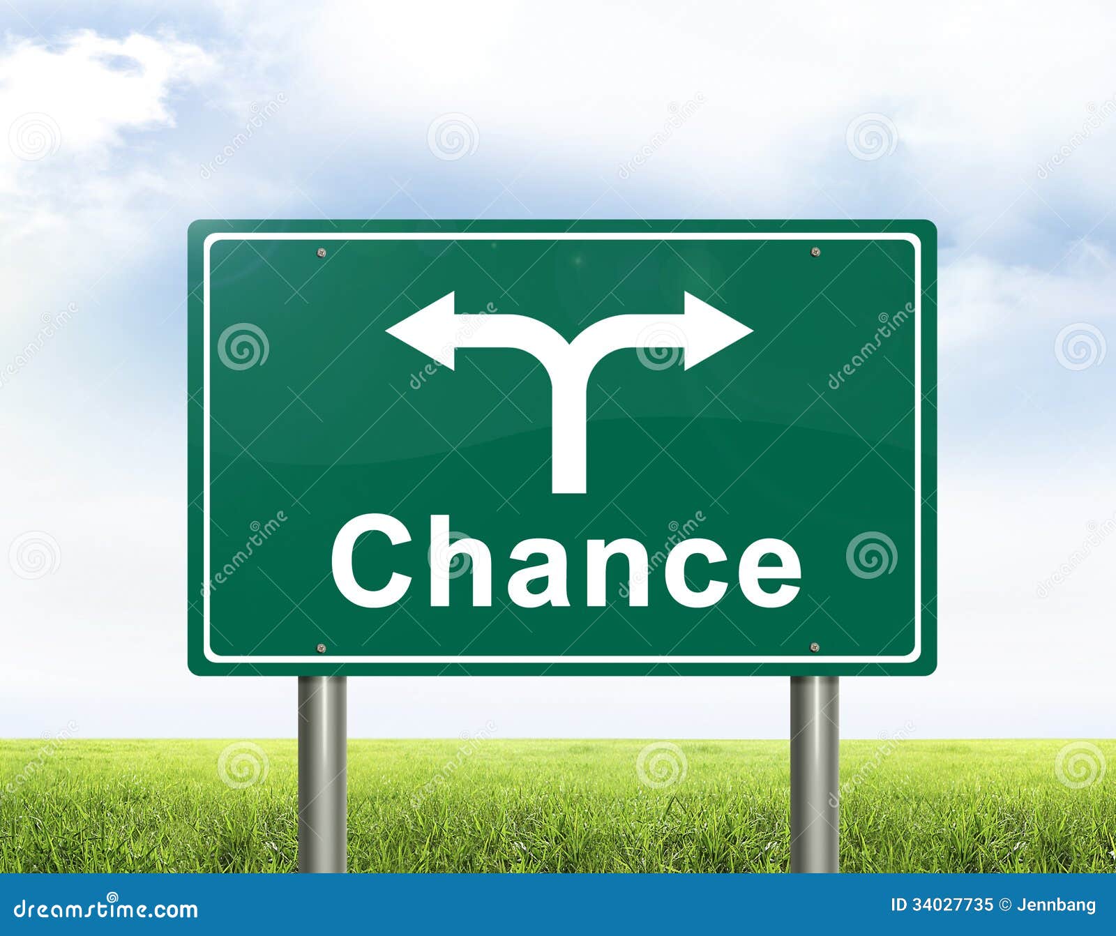 Chance road sign stock illustration. Illustration of choice - 34027735