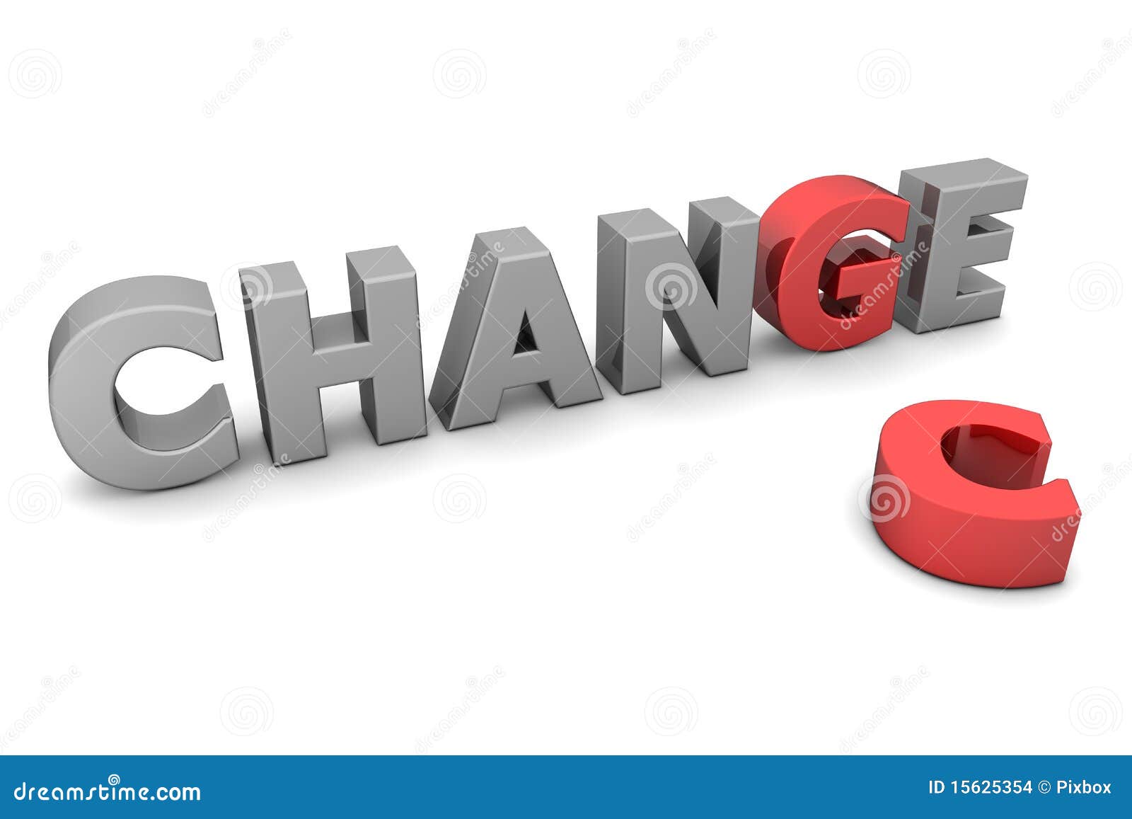 Chance To Change - Red and Grey Stock Illustration - Illustration of ...