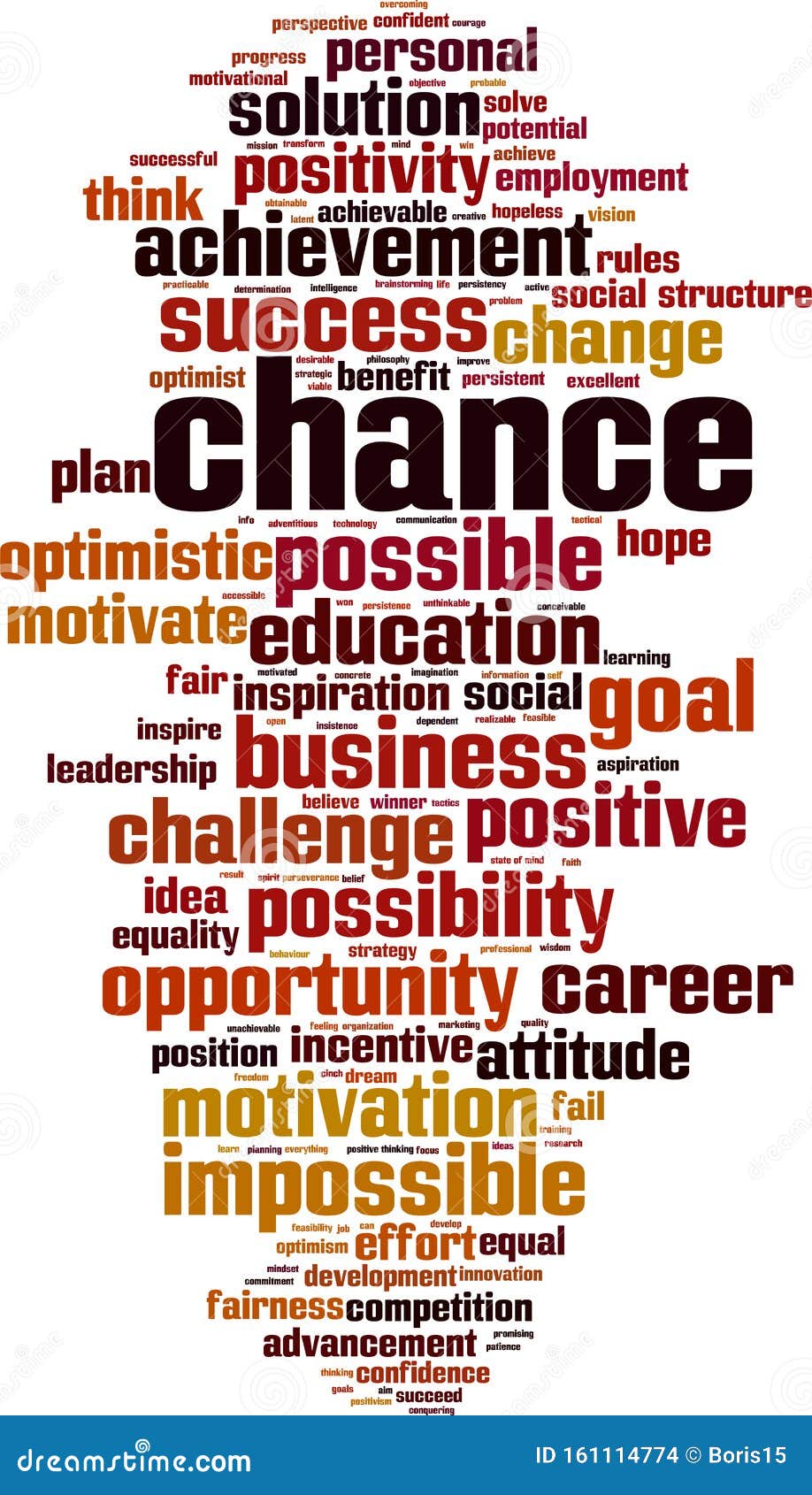 Chance word cloud stock vector. Illustration of choose - 161114774