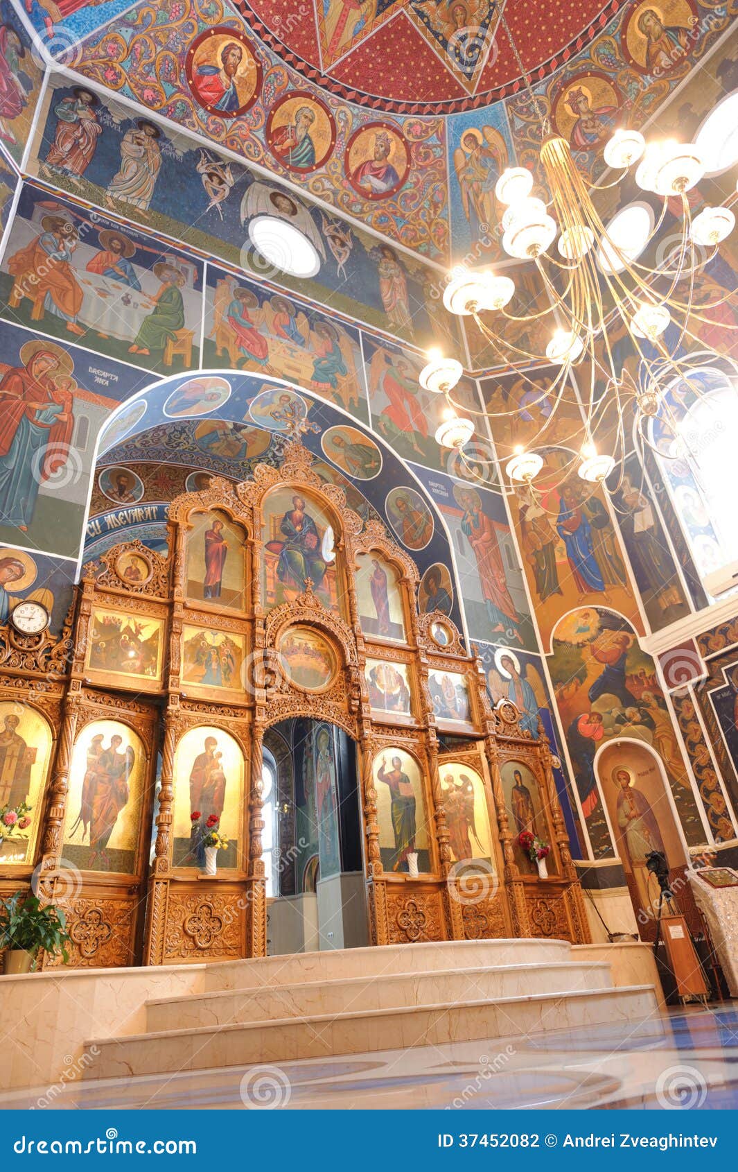 Chancel with Icons stock photo. Image of shiny, church - 37452082