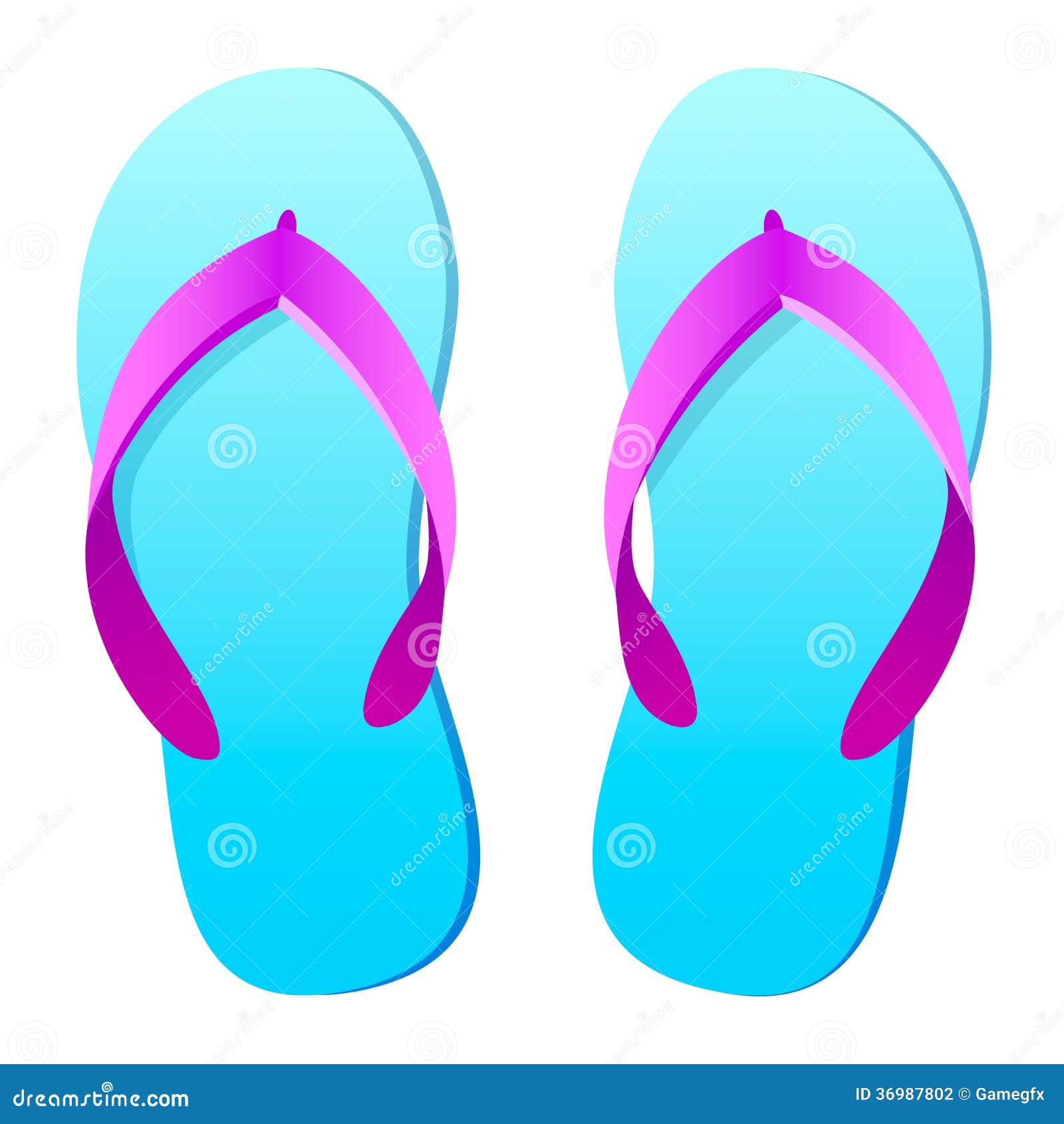 Chancletas ilustración del vector. Ilustración de calzado - 36987802