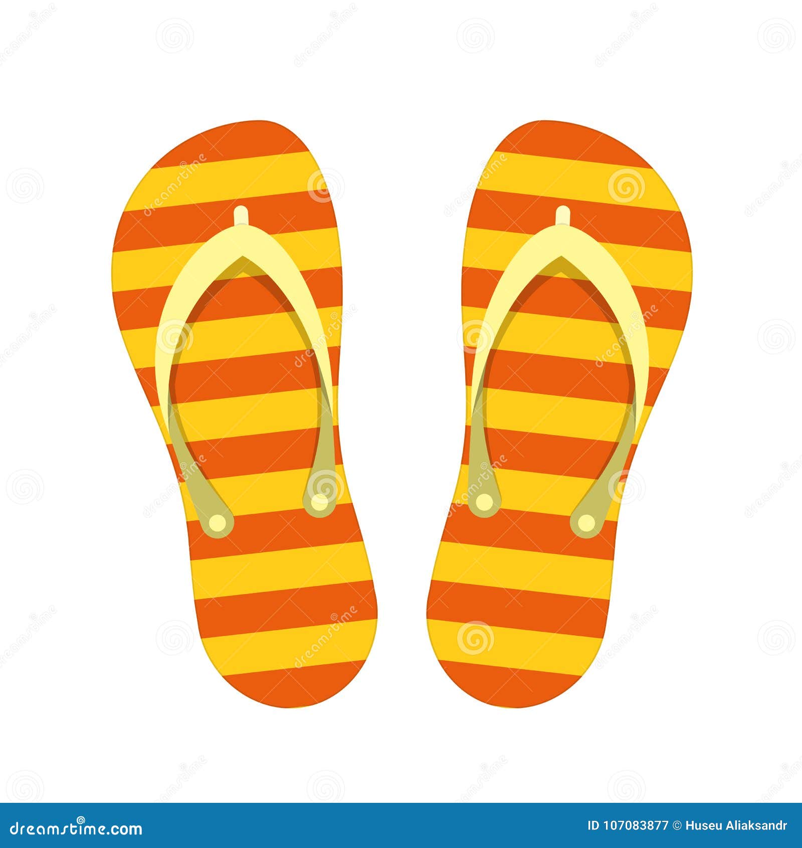 Chancletas del vector ilustración del vector. Ilustración de arena ...