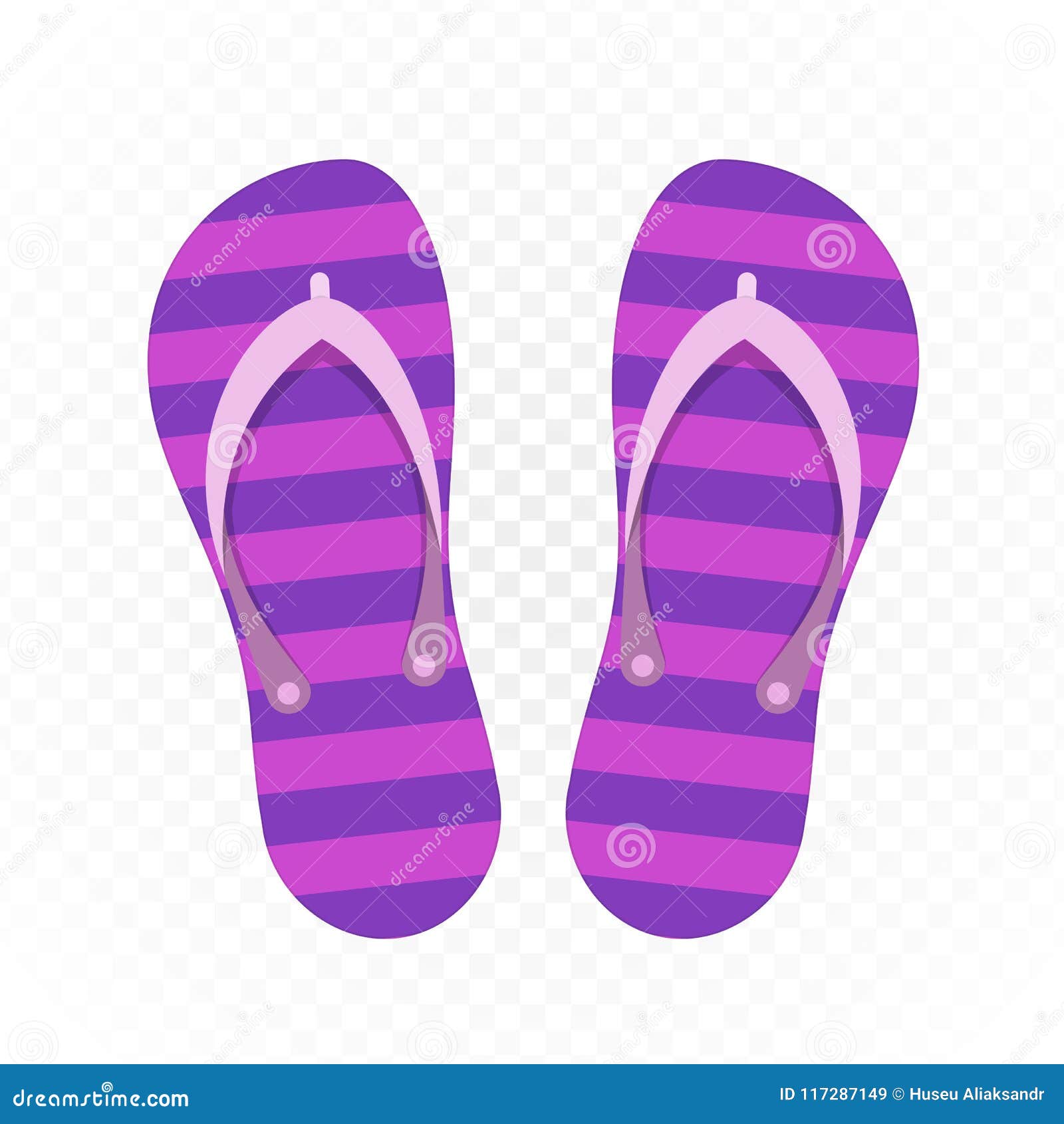 Chancletas del vector ilustración del vector. Ilustración de arena ...