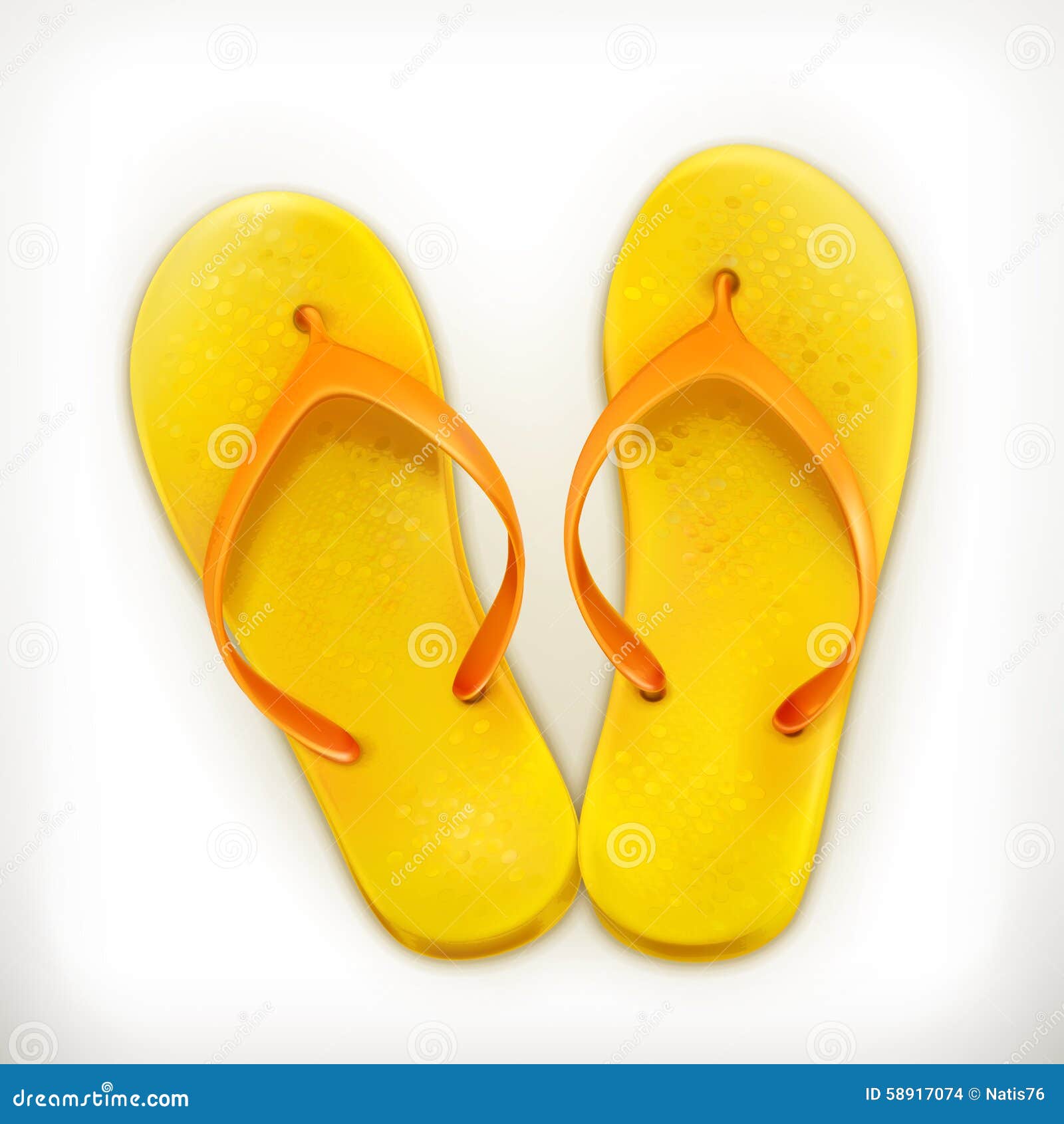 Chancletas, Iconos Del Vector Ilustración del Vector - Ilustración de ...