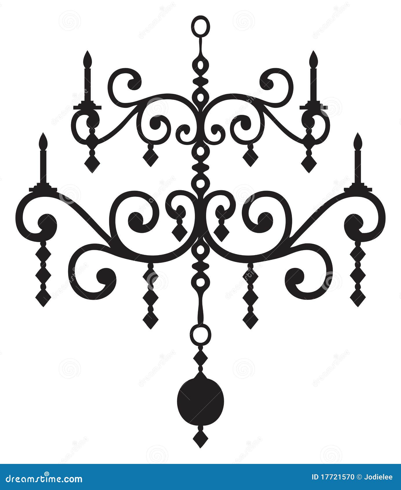 Chandelier. Vector Drawing | CartoonDealer.com #153750404