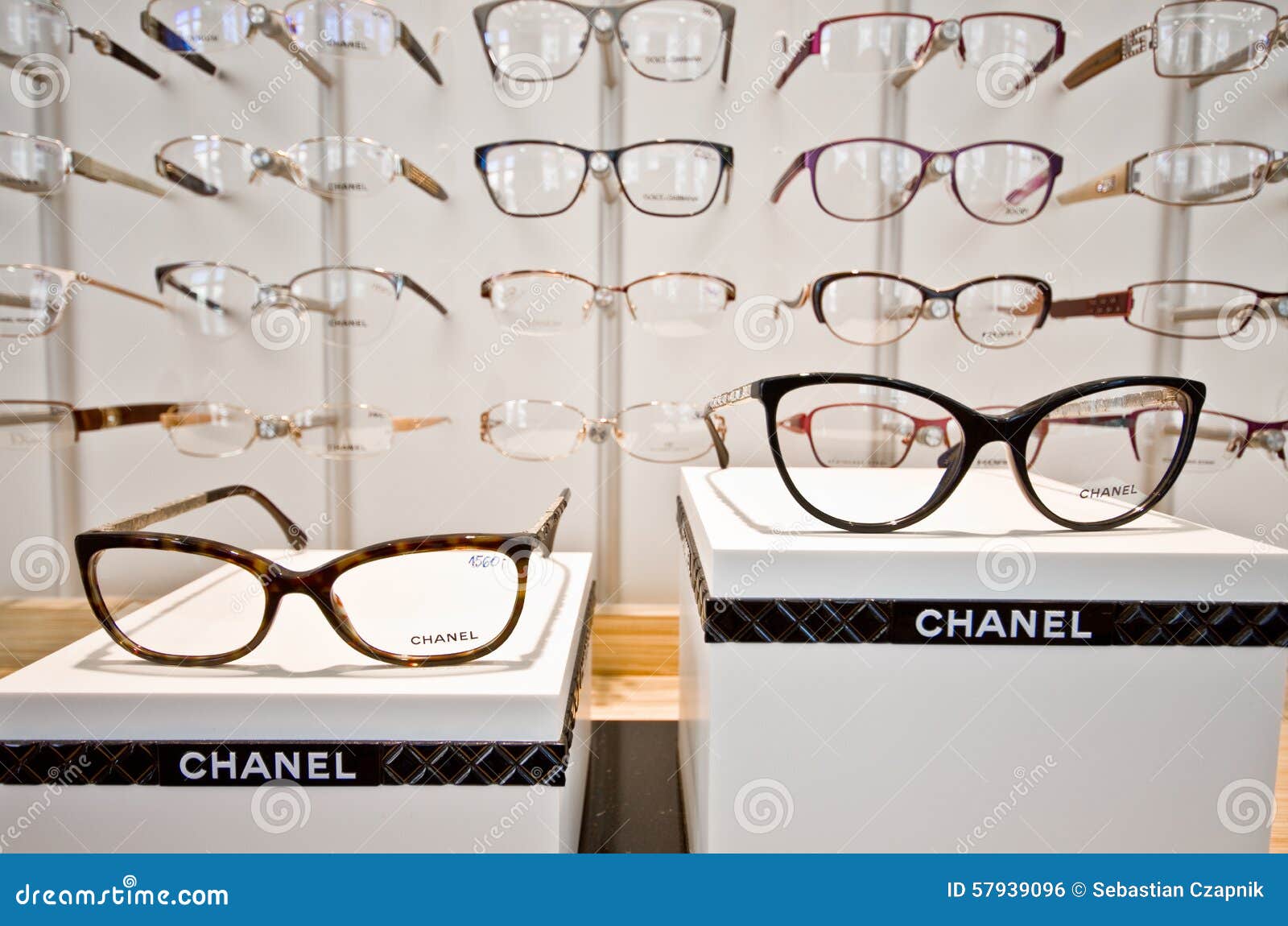 Chanel eyeglass frames editorial photo. Image of poland - 57939096