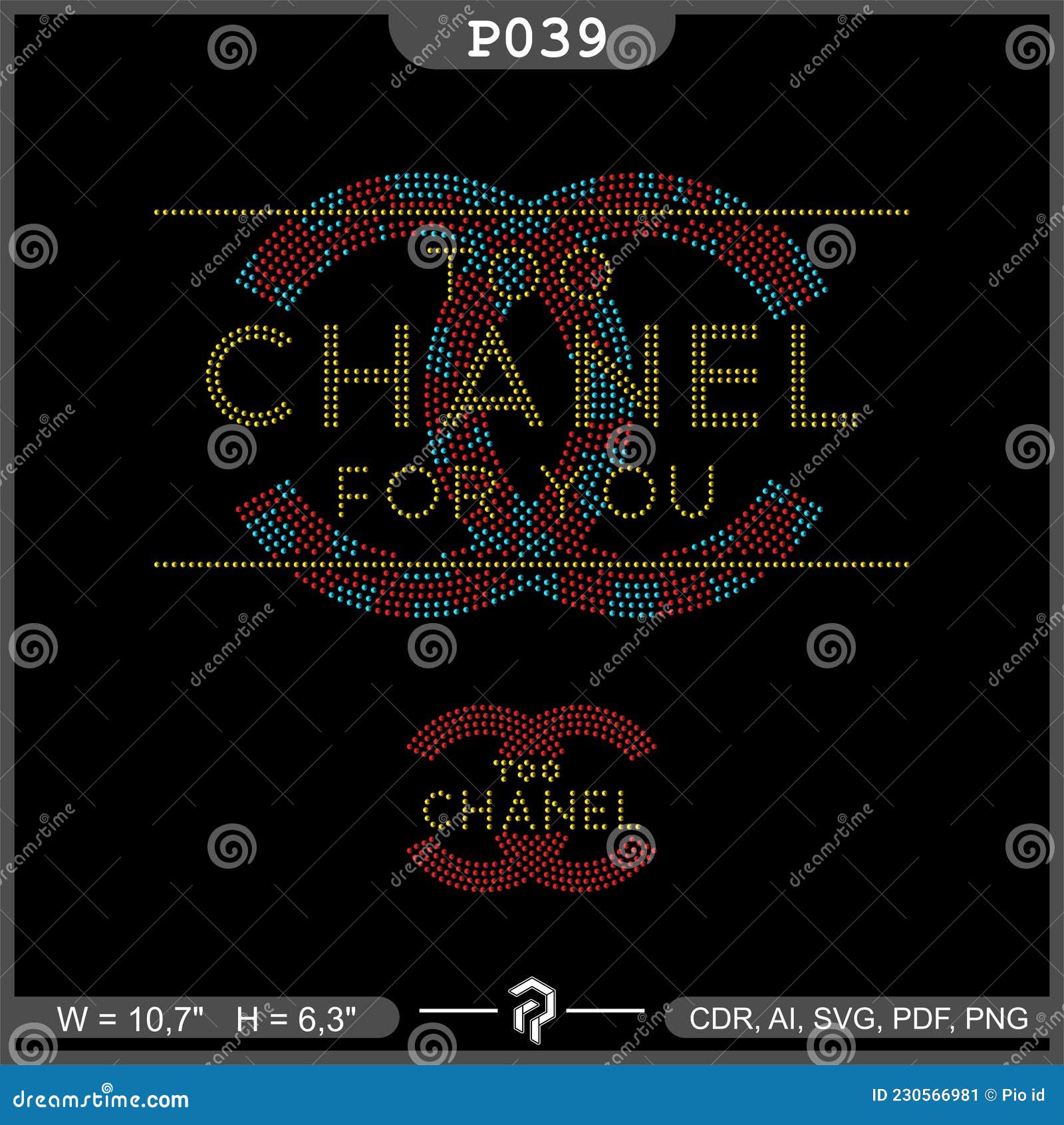 CHANEL Rhinestones Pattern.Hotfixrhinestones DESIGN Editorial Photo ...