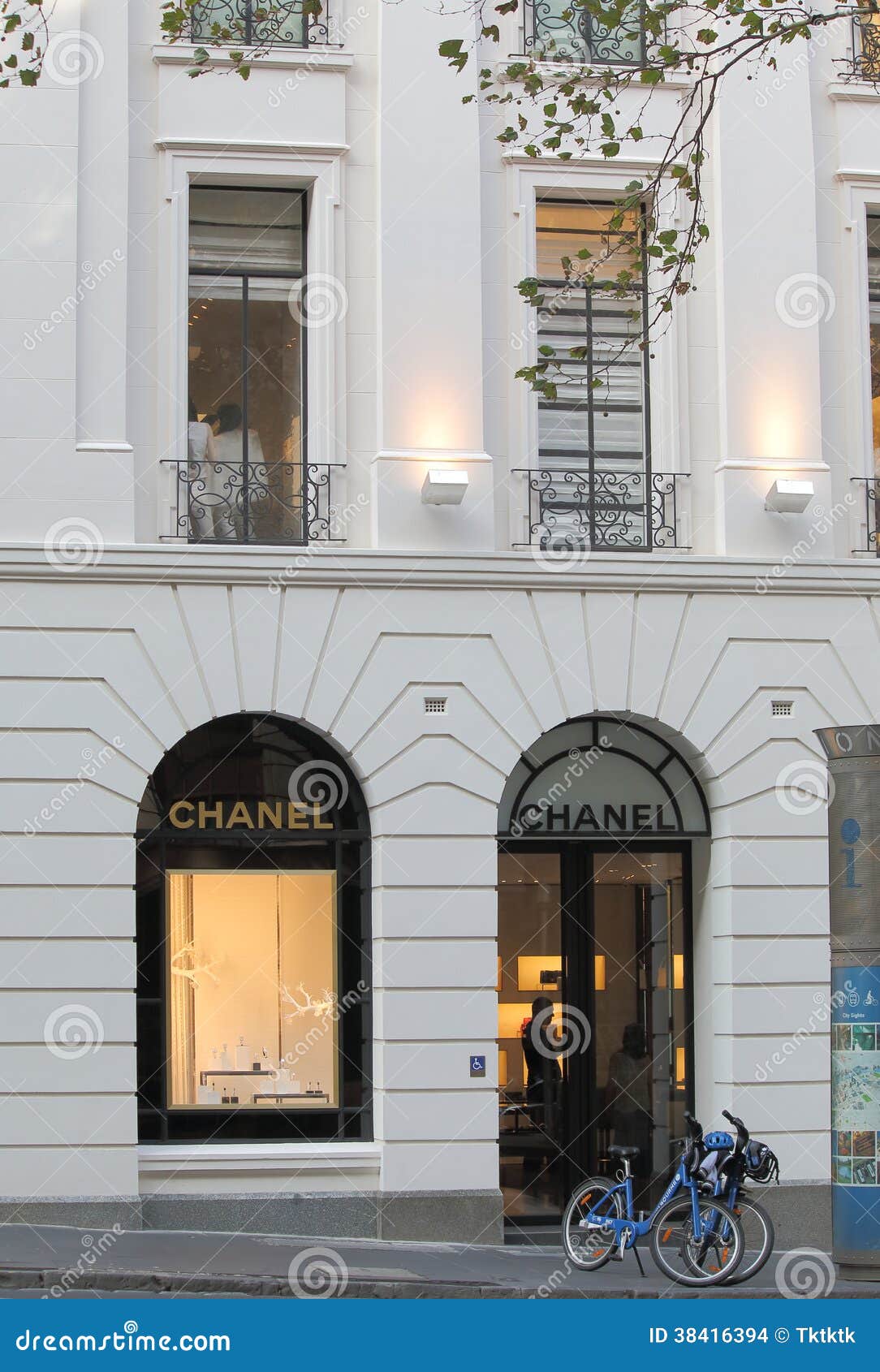 Chanel fashion brand editorial stock image. Image of destination - 38416394