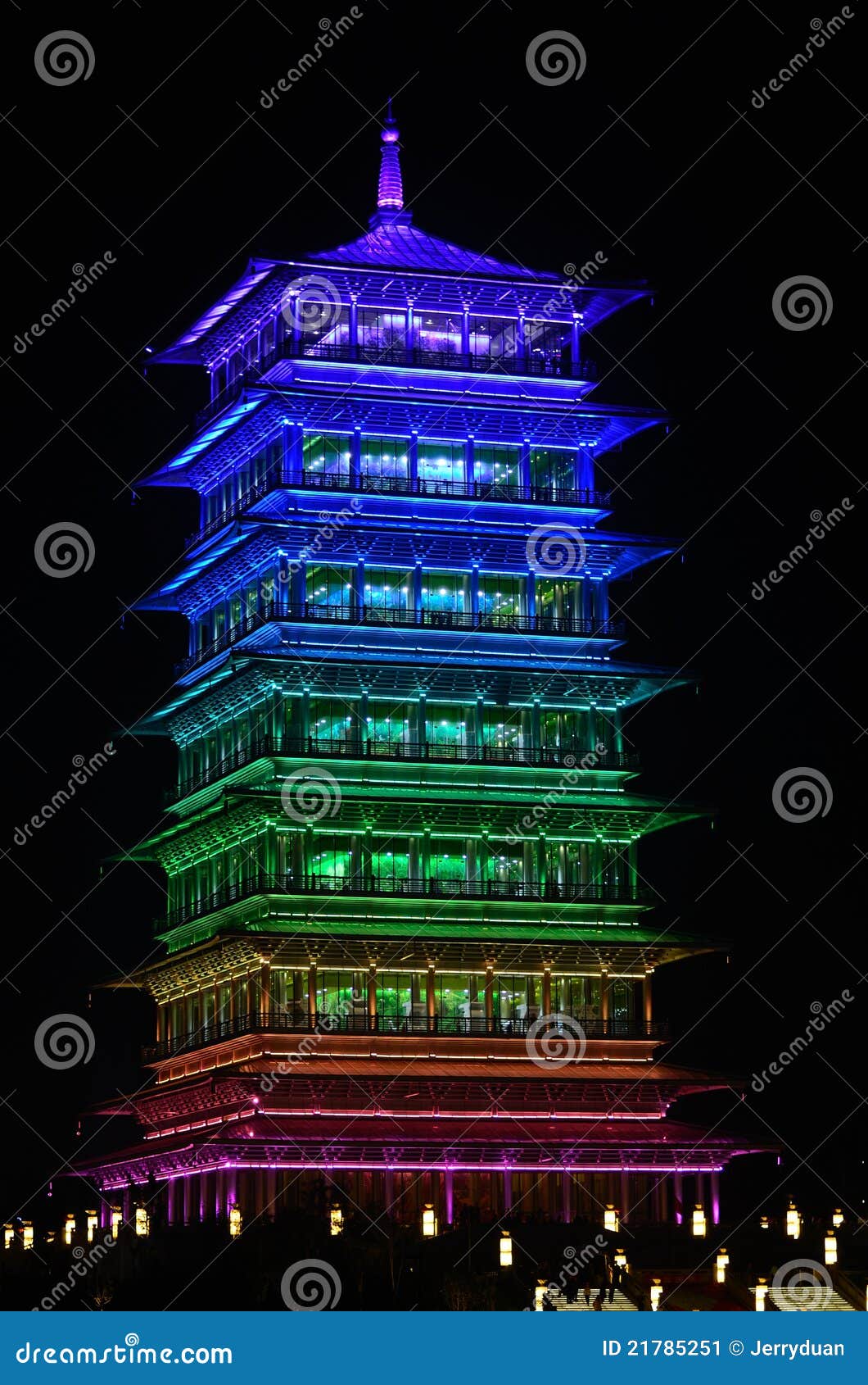 ChangAn Tower stock image. Image of scene, building, tower - 21785251